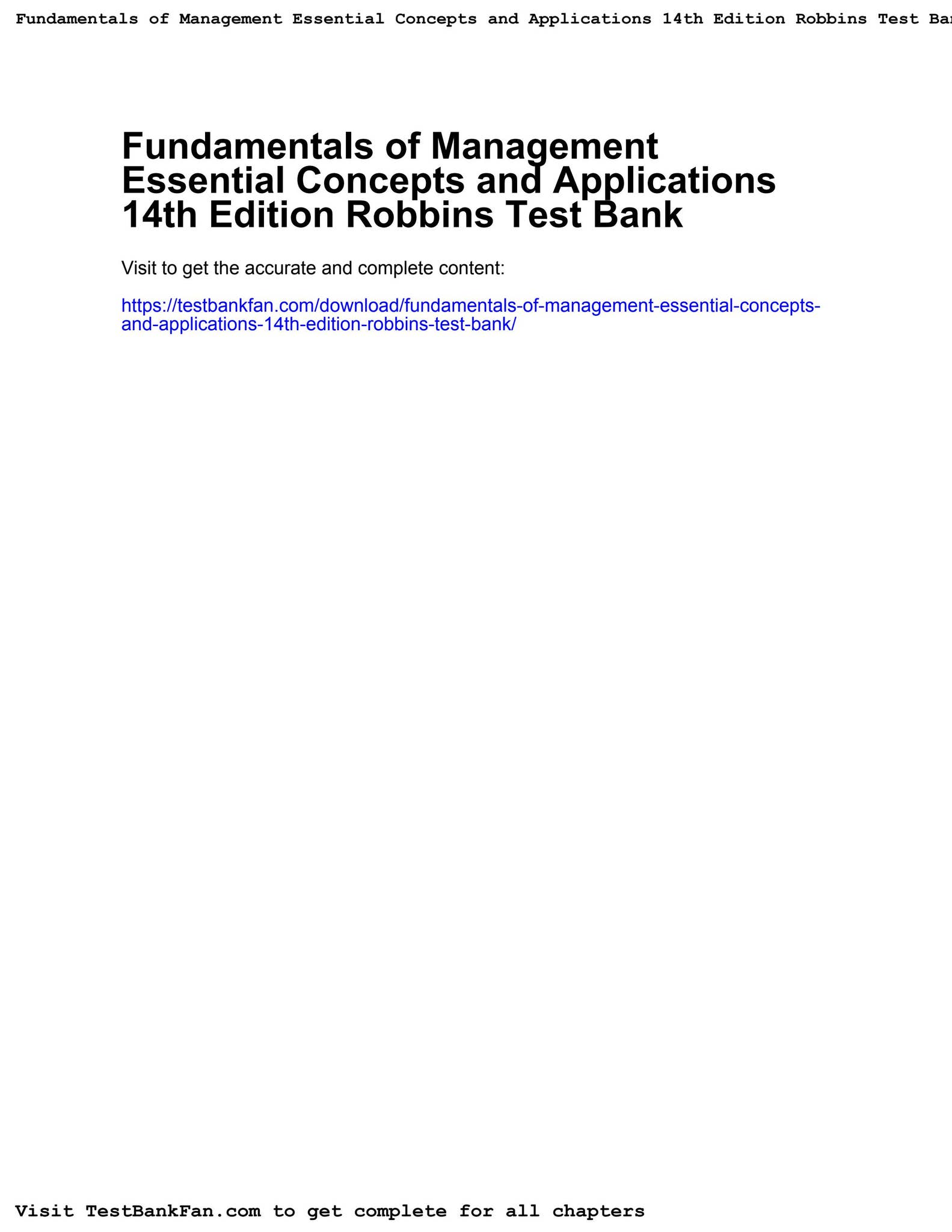 Full_download_fundamentals of management essential concepts and applications 14th edition ...