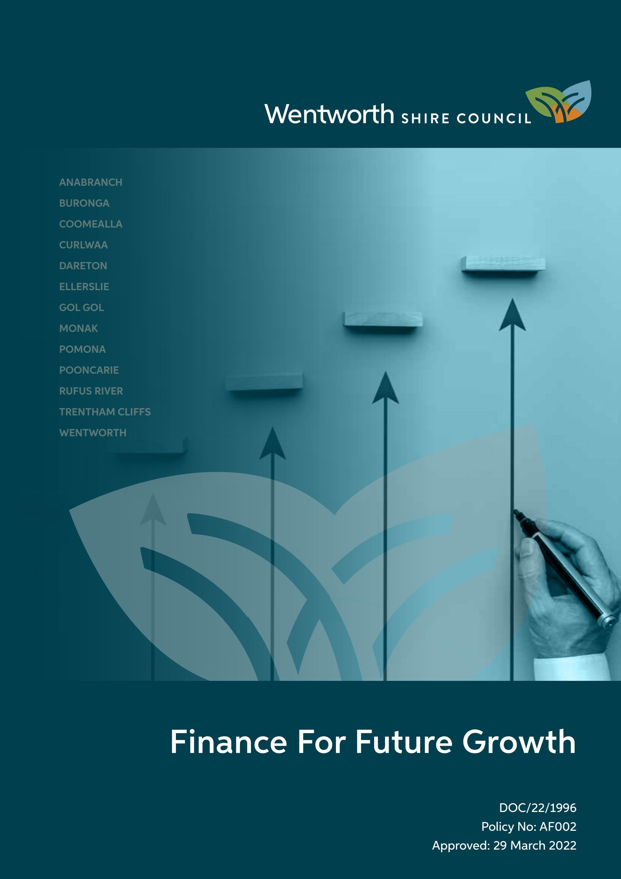 AF002 Finance For Future Growth by Wentworth Shire Council - Issuu