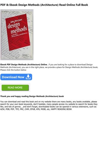 Download\Read Design Methods (Architecture) Full Books by ...