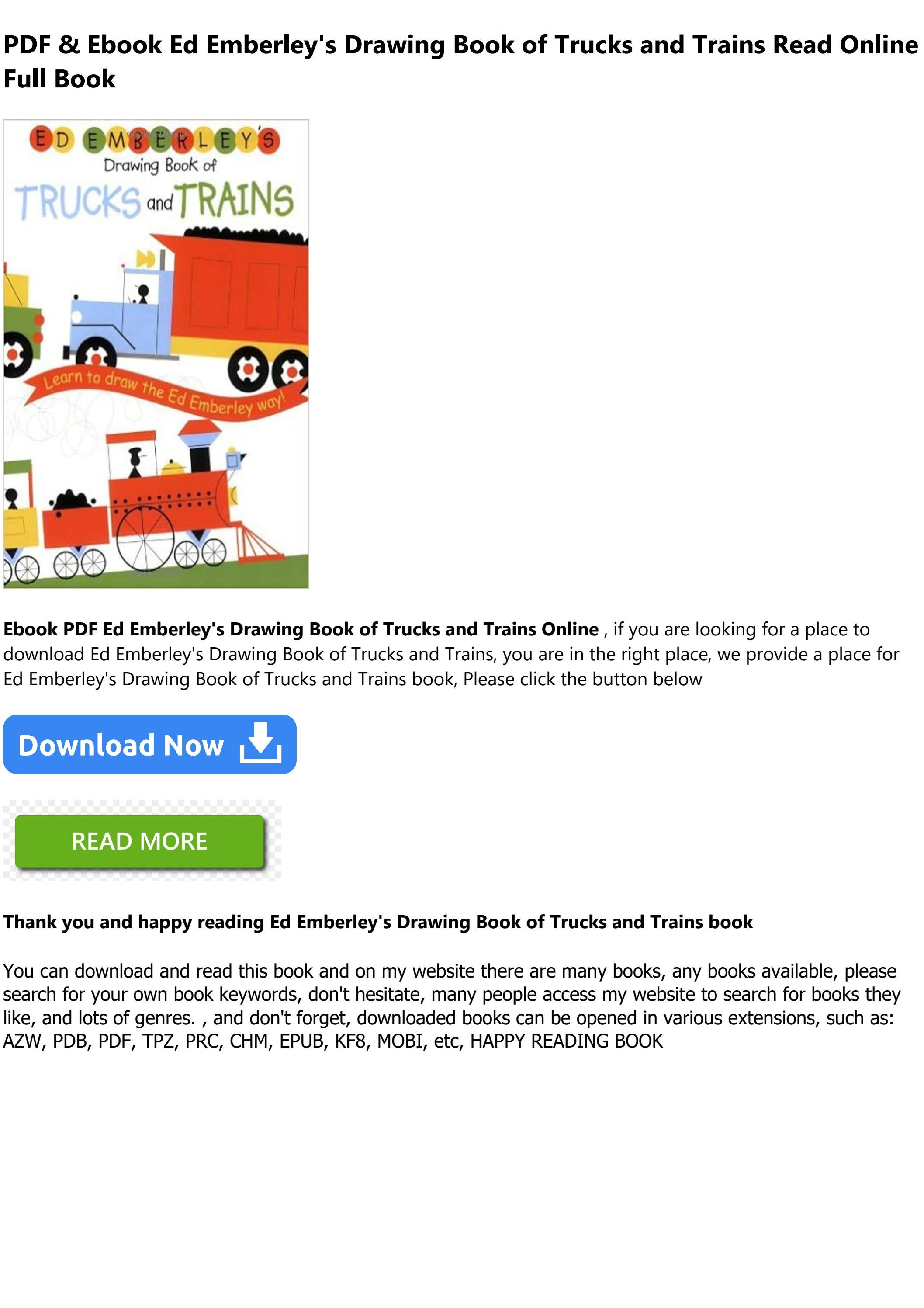 (Unlimited ebook) Ed Emberley's Drawing Book of Trucks and Trains Full ...