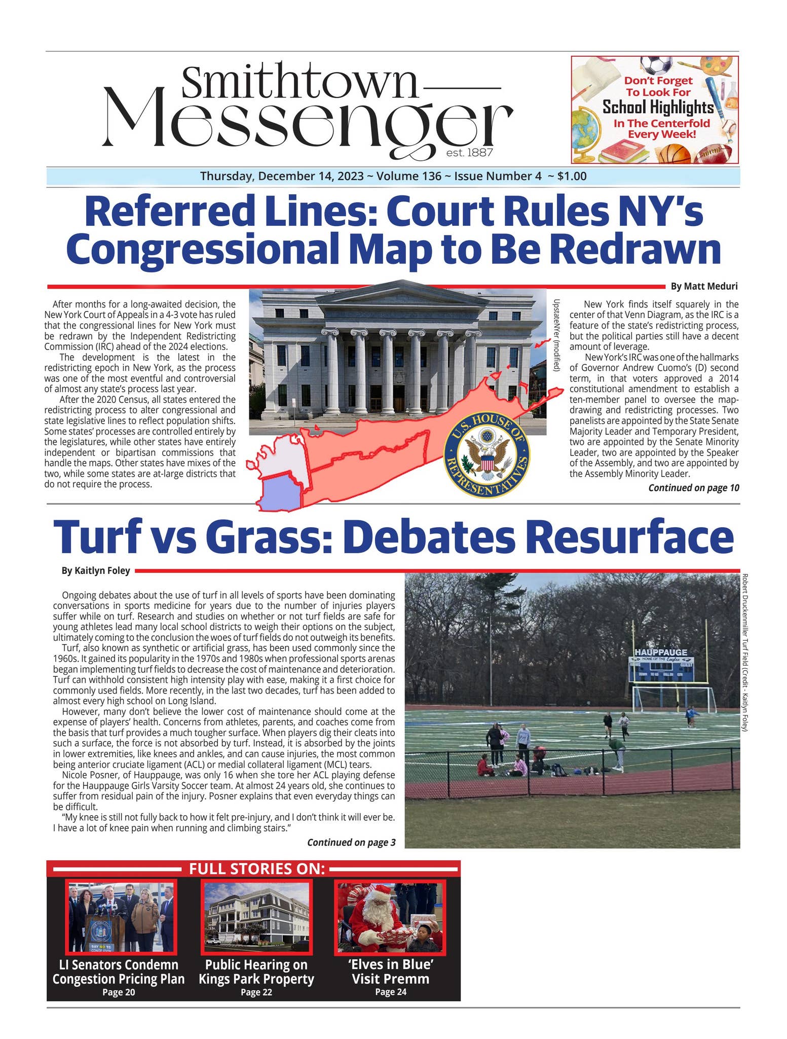 Smithtown Messenger Archive Dec. 14, 2023 by The Messenger Papers, Inc ...