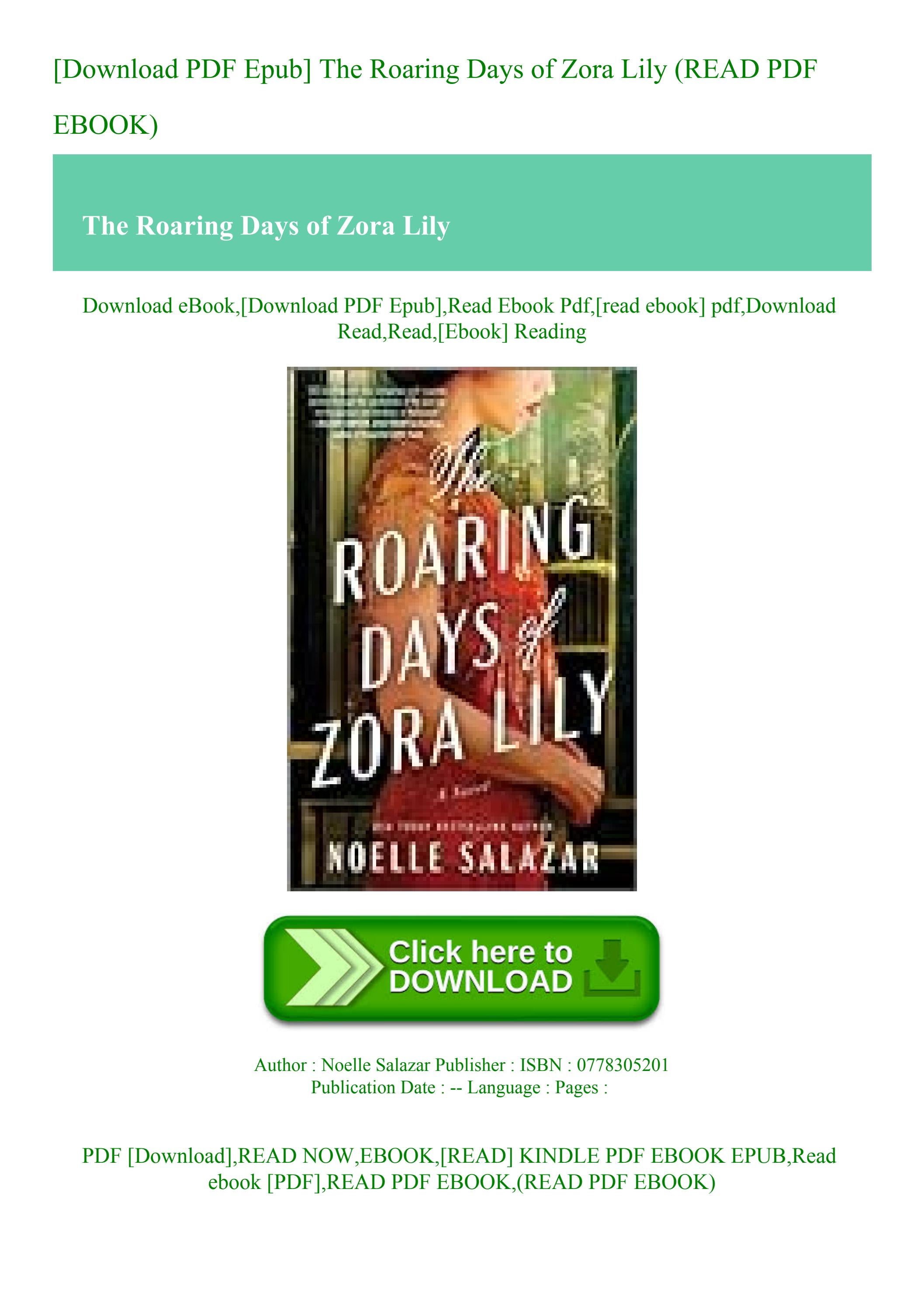 [Download PDF Epub] The Roaring Days of Zora Lily (READ PDF EBOOK) by aweolporae - Issuu