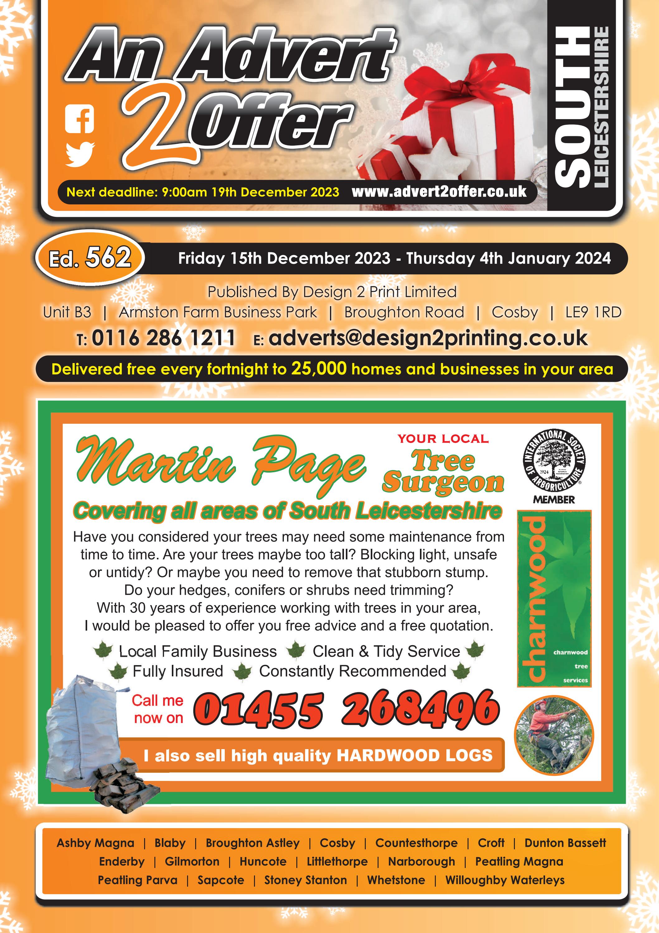An Advert 2 Offer South Leicester Magazine by design2print ltd - Issuu
