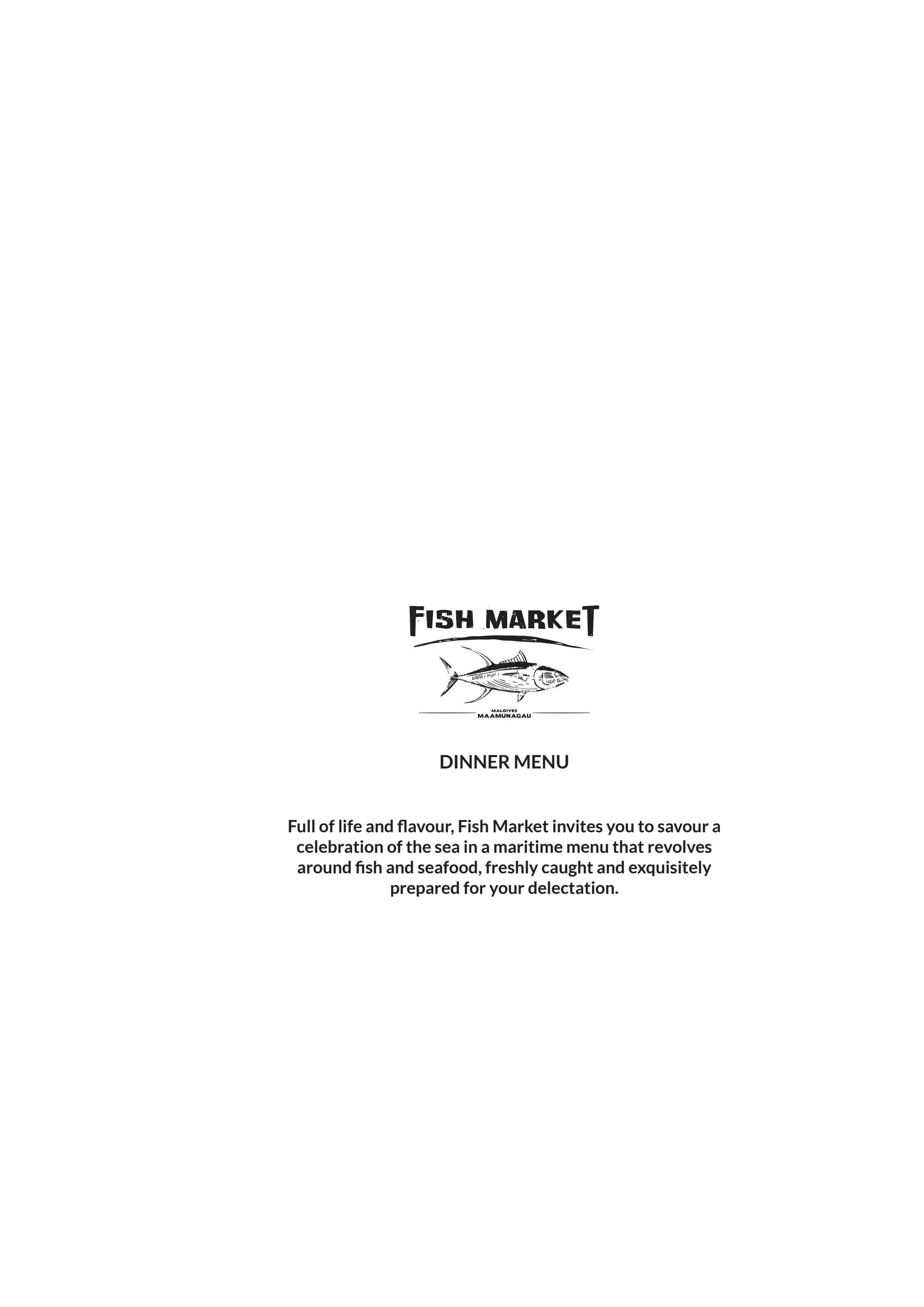 InterContinental Maldives Fish Market Dinner Menu by InterContinental ...
