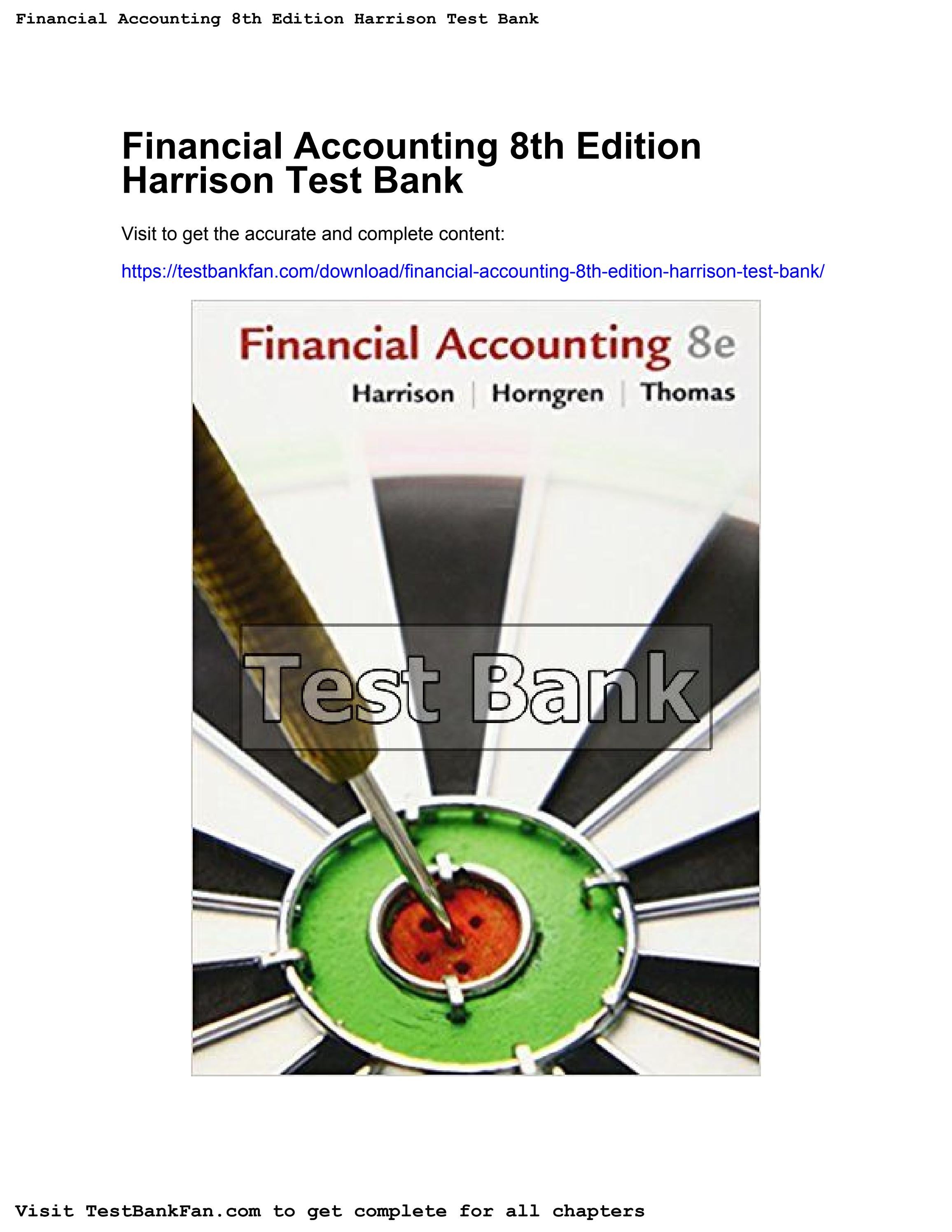 Full_download_financial accounting 8th edition harrison test bank by ...