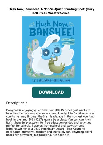 book ️[READ] ️ Hush Now, Banshee!: A Not-So-Quiet Counting Book (Hazy Dell Press Monster by ...