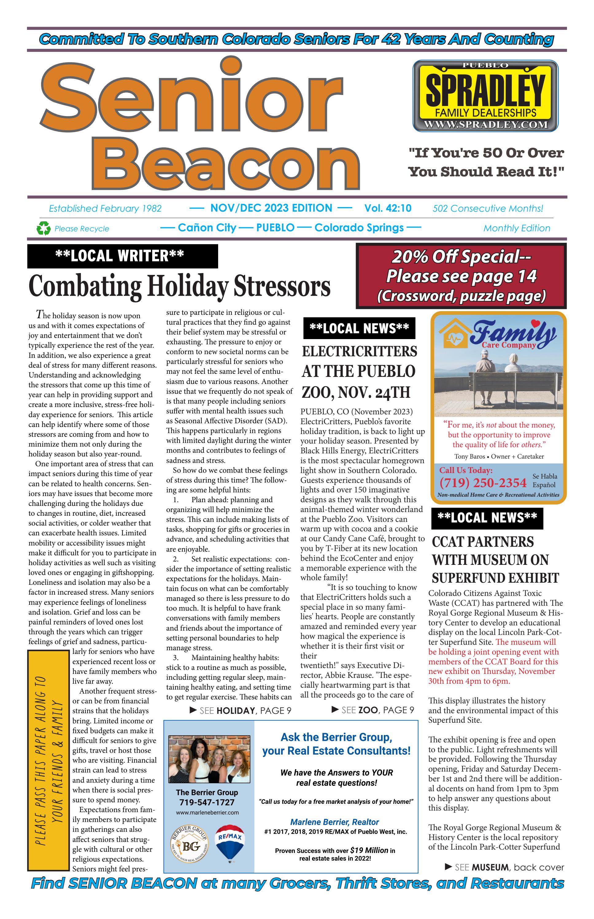 SENIOR BEACON NOVEMBER 2023 by BeaconNewsGroup - Issuu
