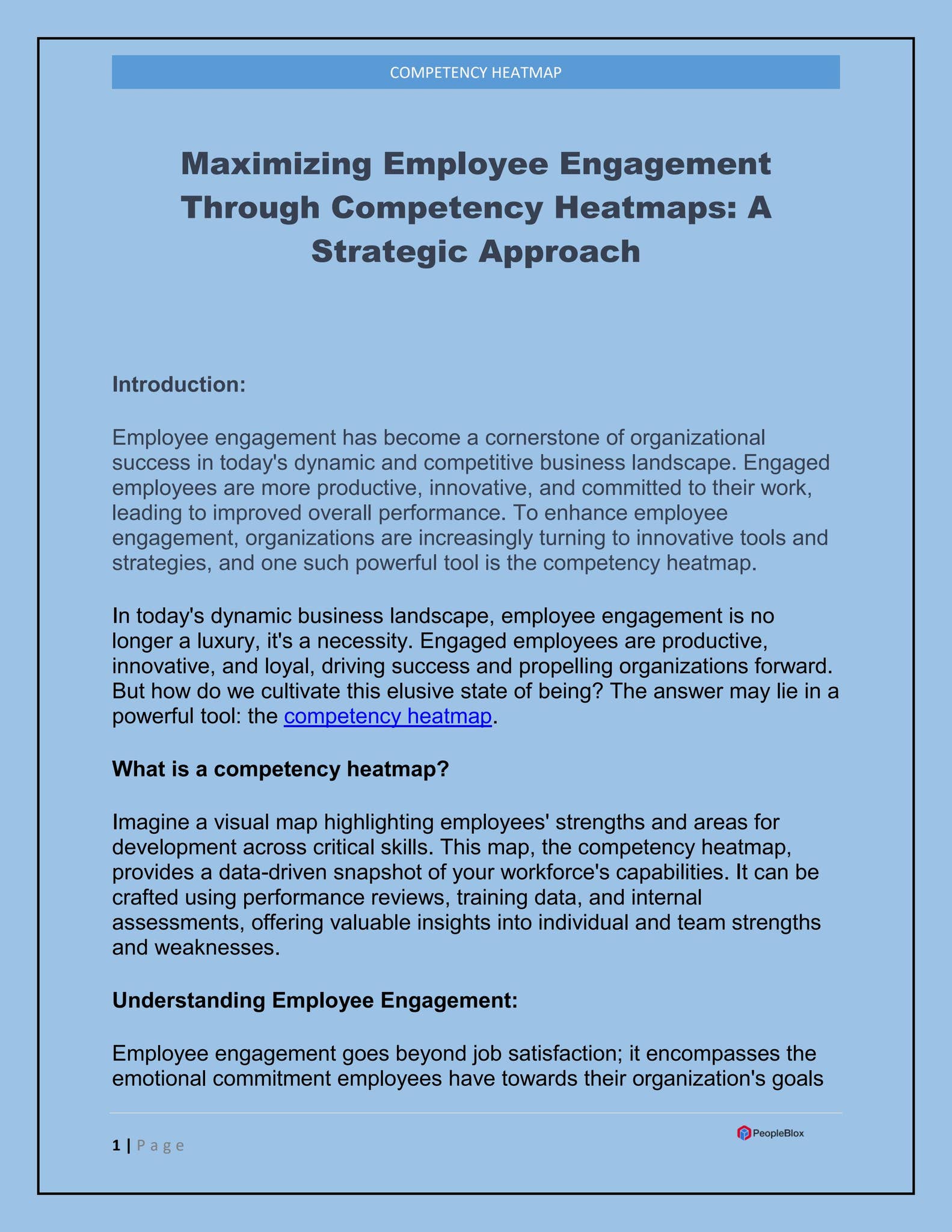 Competency Heatmap by PeopleBlox - Issuu