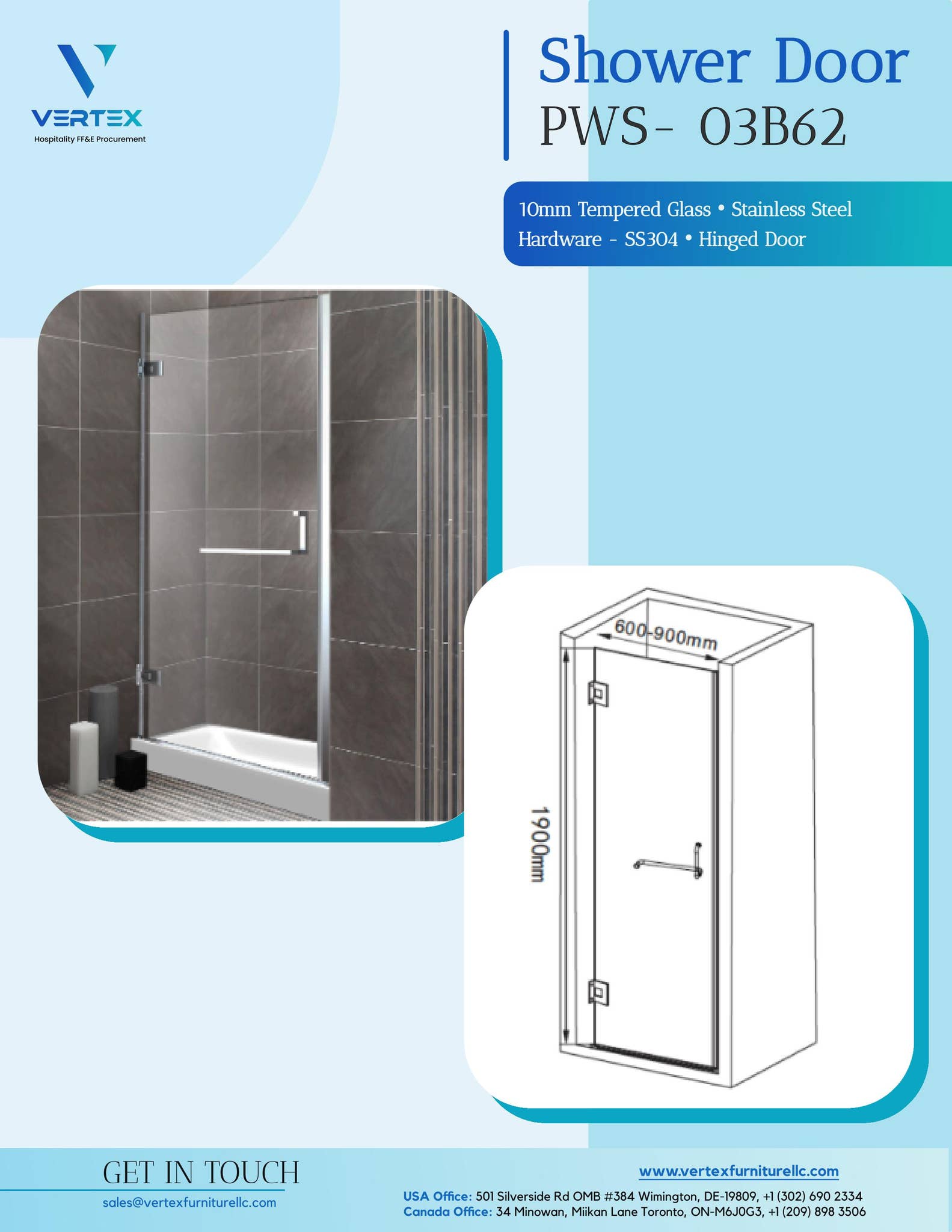 Shower Door PWS 03B62 Collection by Vertex Furniture - Issuu