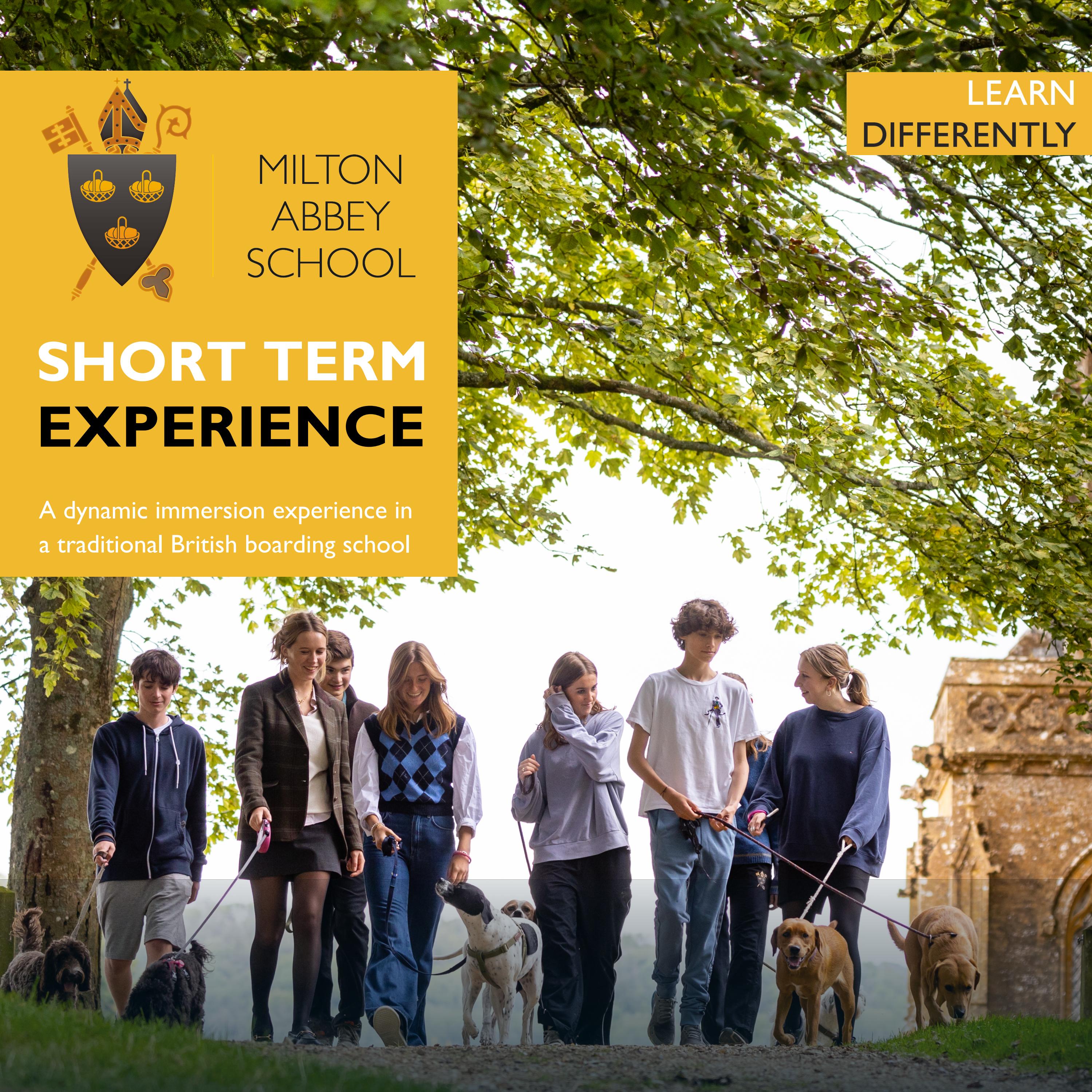 Short Term Experience | Milton Abbey School by Milton Abbey School - Issuu