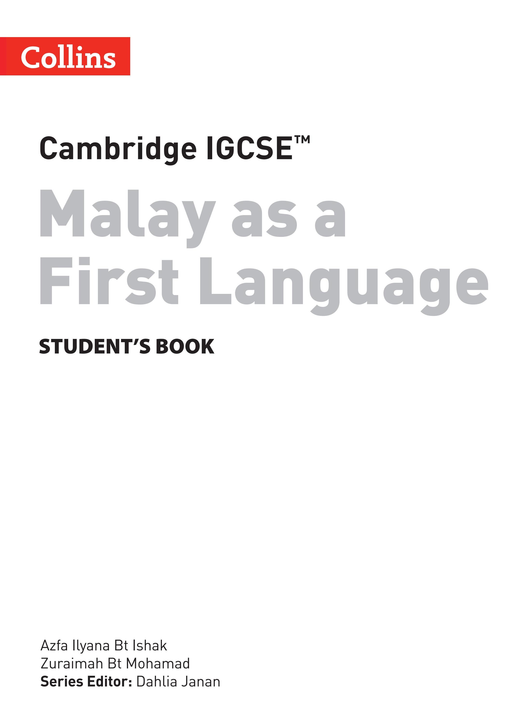 IGCSE Malay as a First Language Student's Book by Collins - Issuu