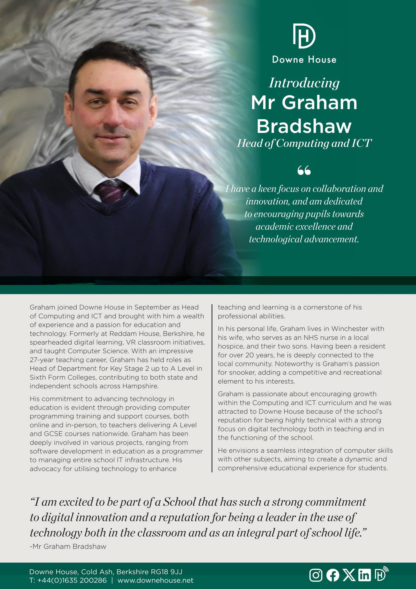 Introducing our Head of Computing and ICT by Downe House School - Issuu