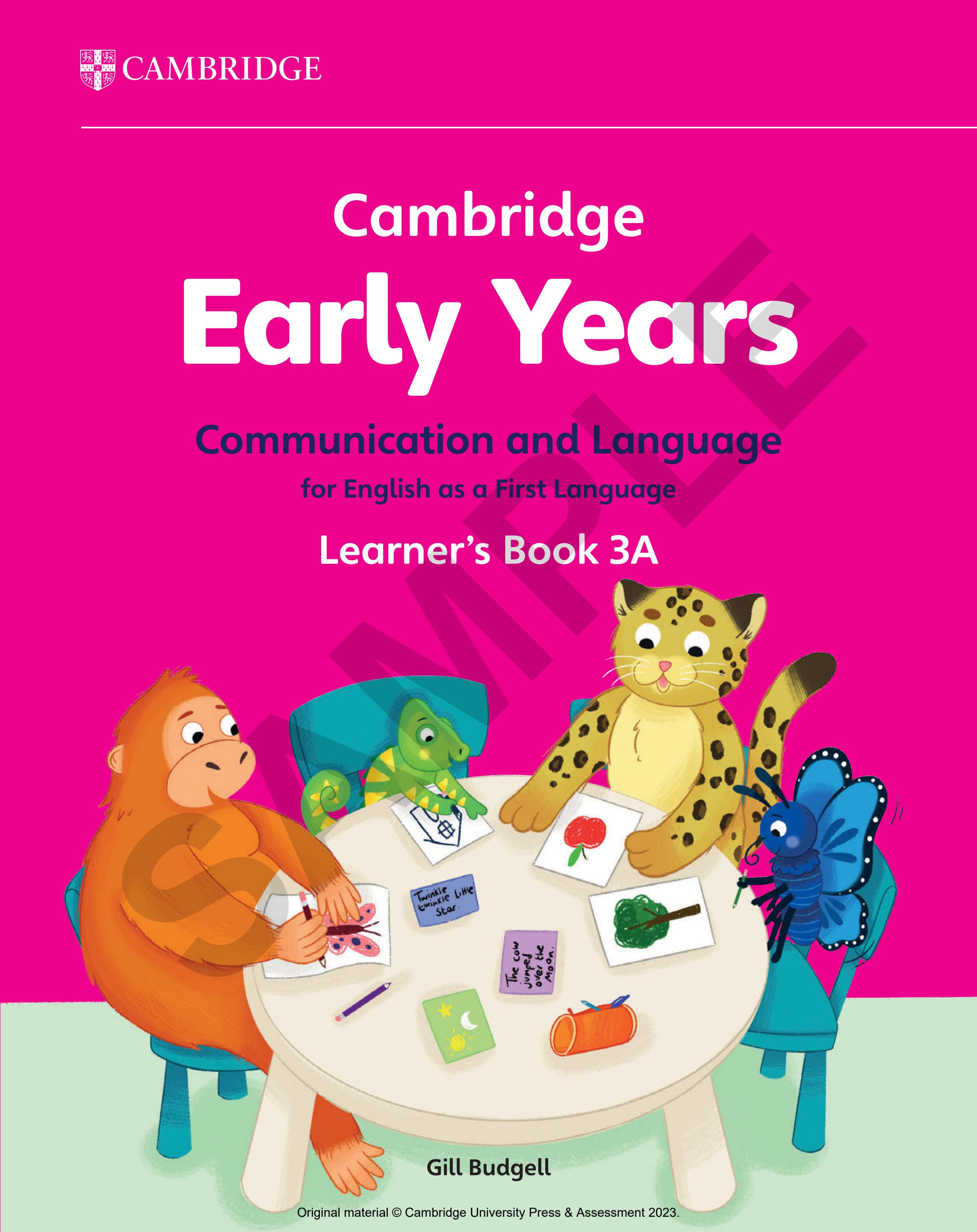 Cambridge Early Years Communication and Language - English as a First ...