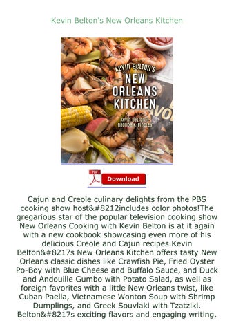 READ EBOOK ⚡PDF⚡ Kevin Belton's New Orleans Kitchen by ...