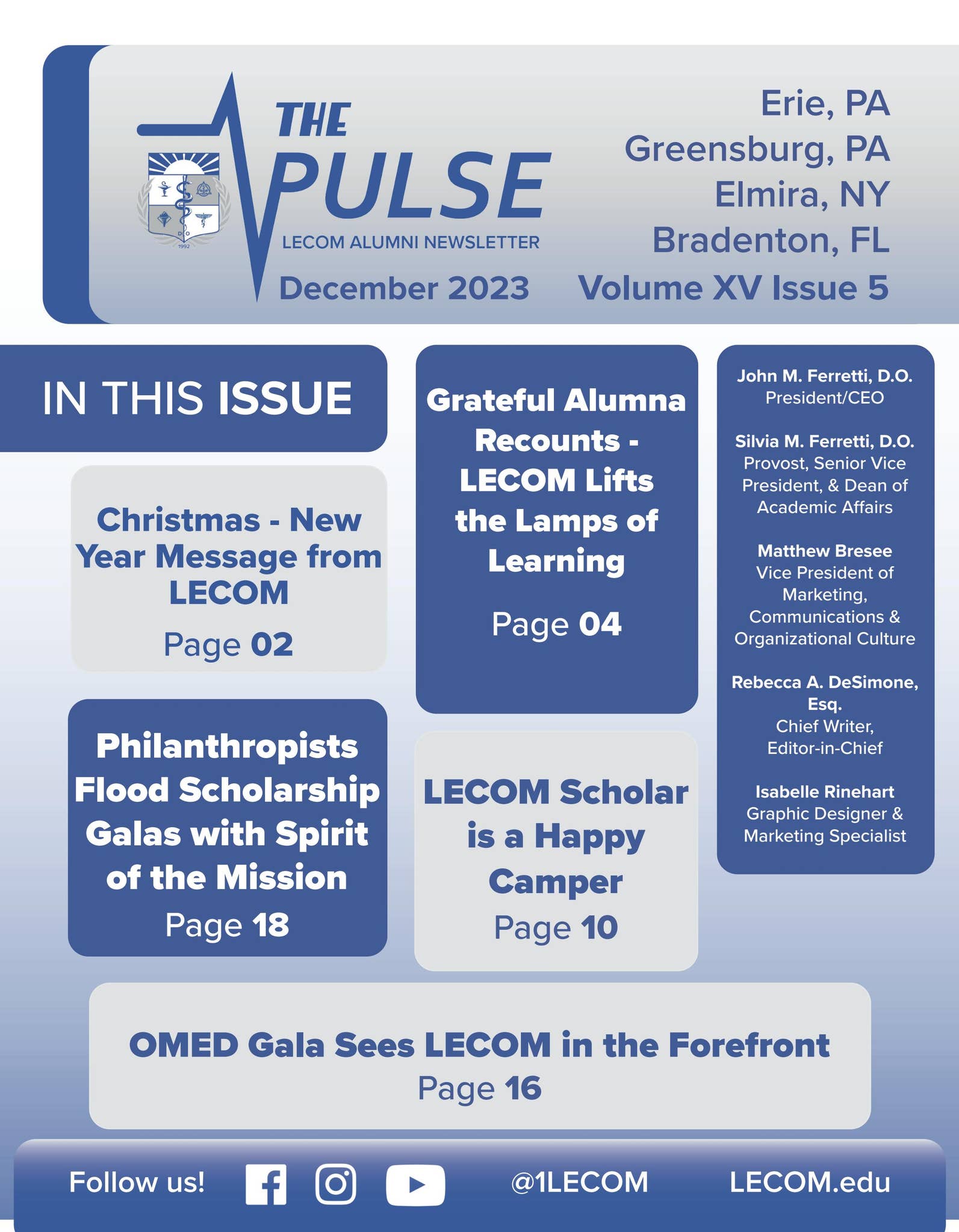 The Pulse December 2023 by Lake Erie College of Osteopathic Medicine - Issuu