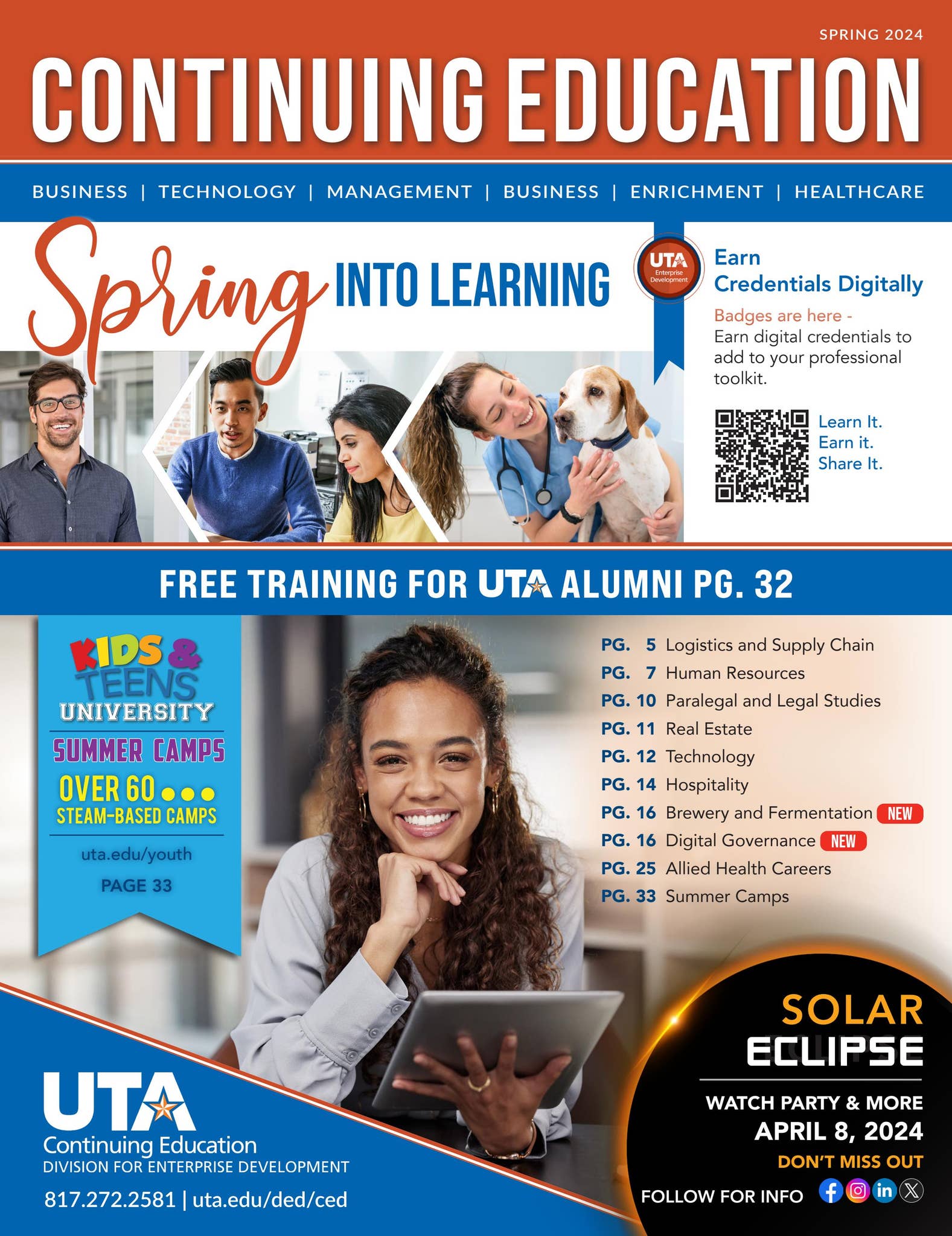 UTA Continuing Education Spring 2024 Catalog by UTA_Continuing ...