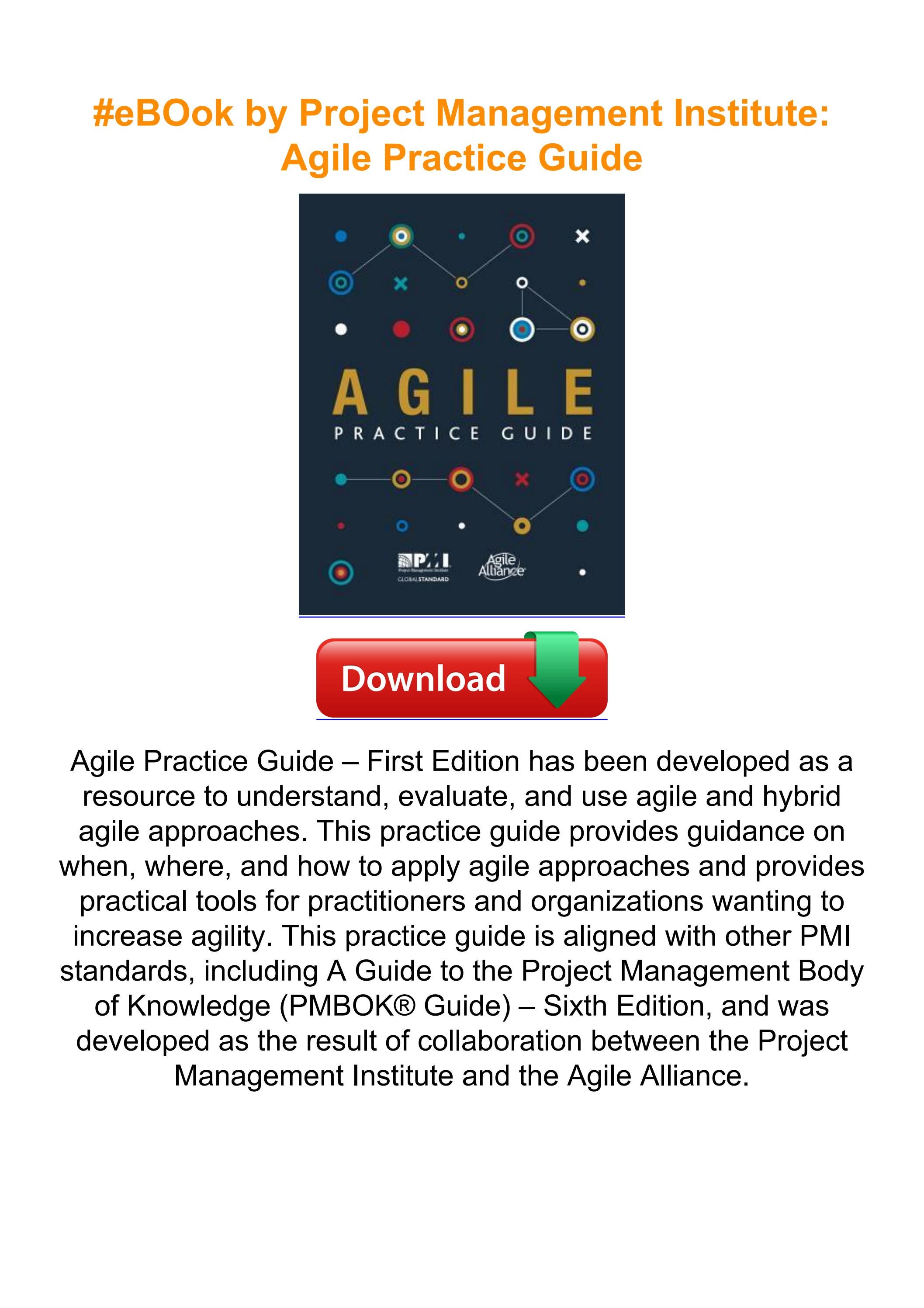 Ebook By Project Management Institute Agile Practice Guide By Edoardopanicucci75488 Issuu