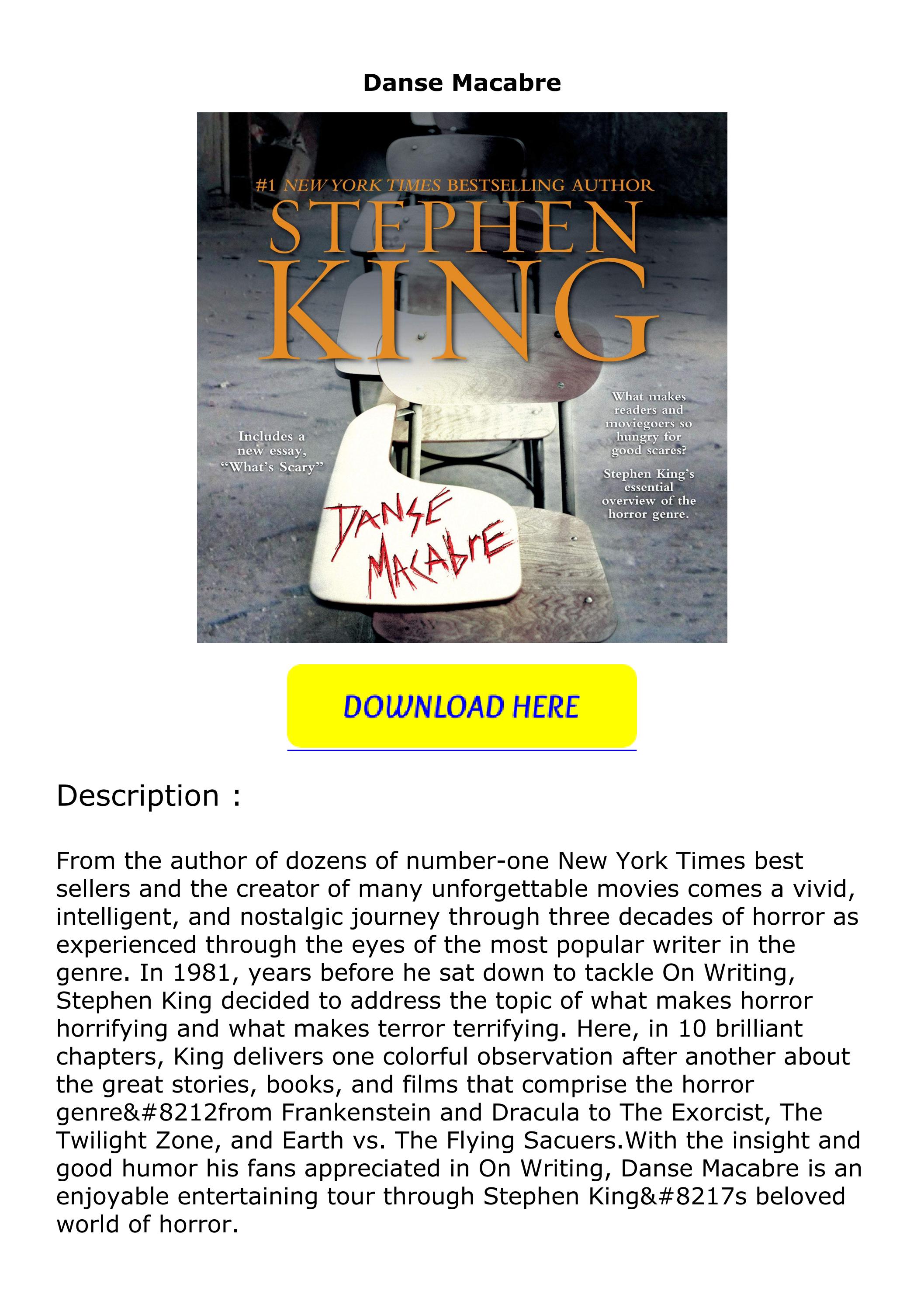 book ️[READ] ️ Danse Macabre by JadonNichols - Issuu