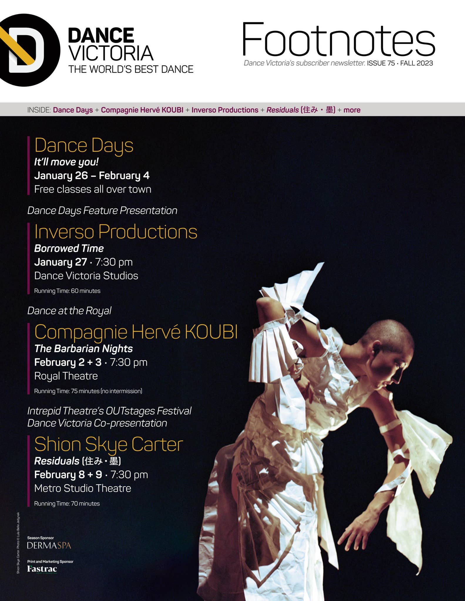 Dance Victoria Footnotes 75 (Fall 2023) by Dance Victoria - Issuu