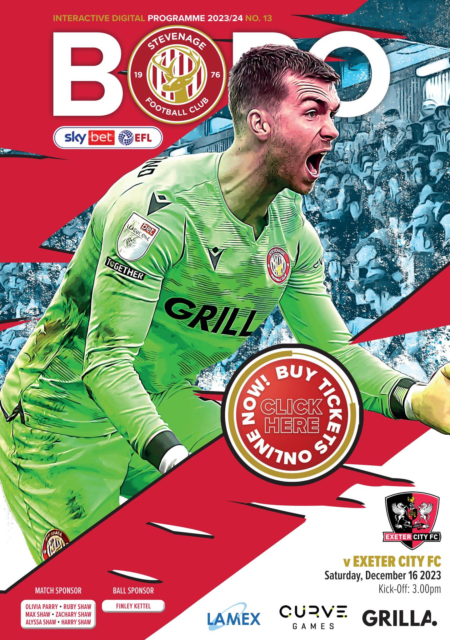 Stevenage FC v Exeter City FC by Hashtag Digital Media - Issuu