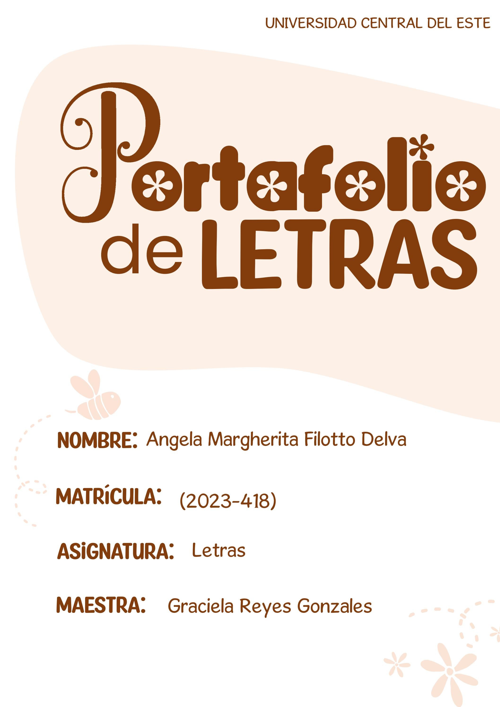 Portafolio de letras by Angela Delva - Issuu