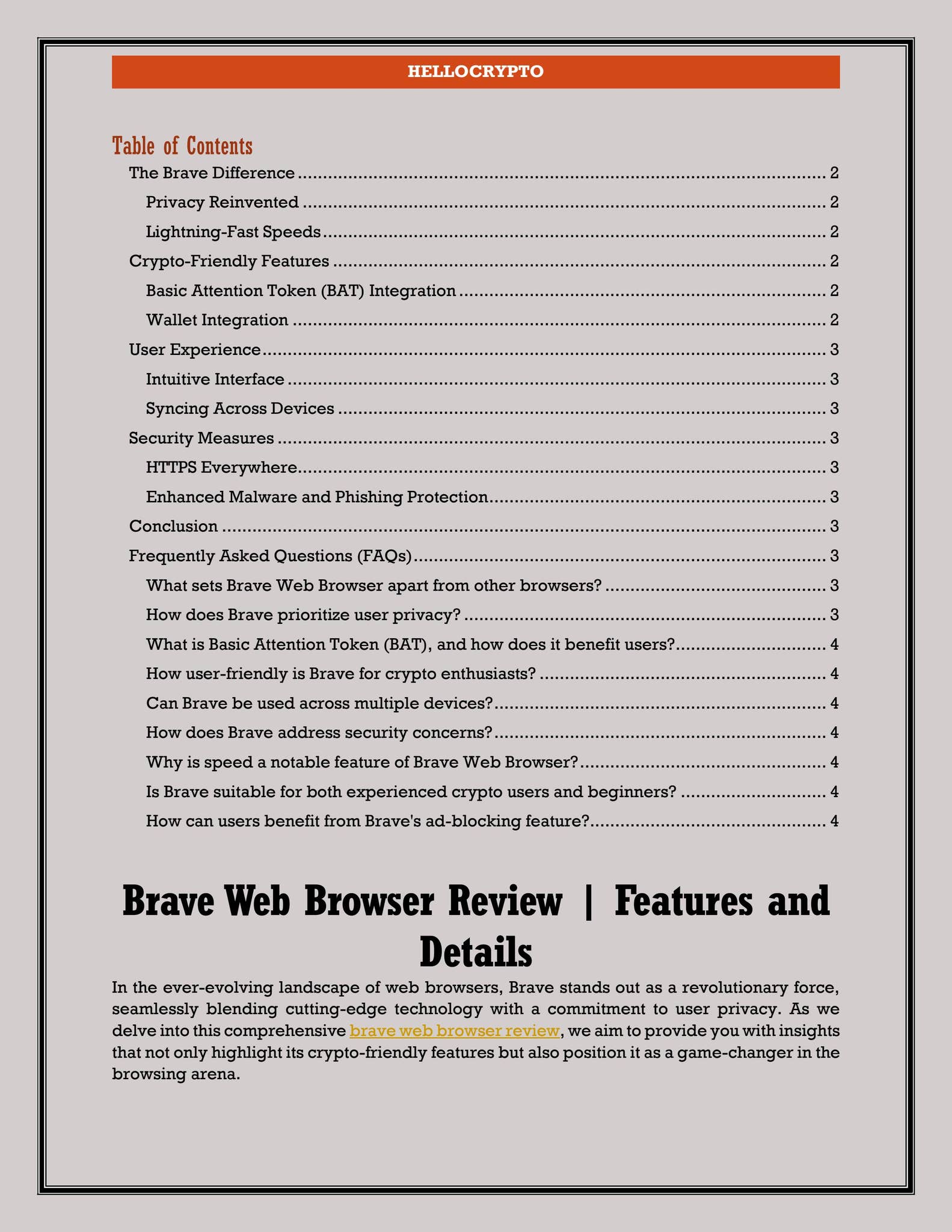 Brave Web Browser Review | Features and Details by Web Cures Digtal - Issuu