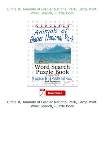{EPUB} DOWNLOAD Circle It, Animals of Glacier National Park, Large ...