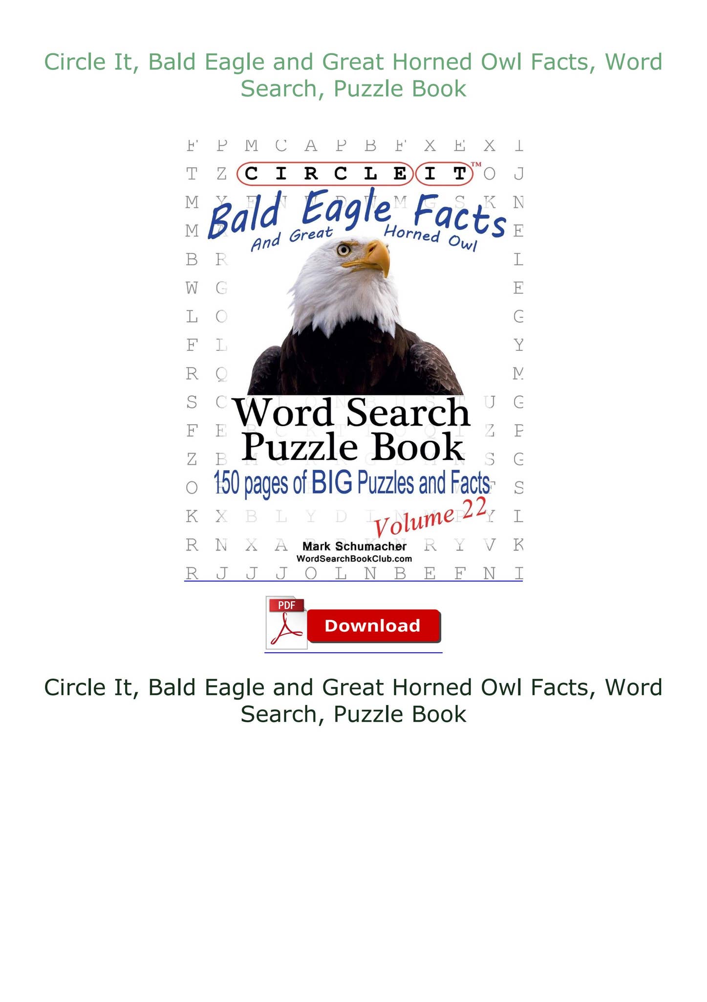 READ (⚡PDF⚡) Circle It, Bald Eagle and Great Horned Owl Facts, Word ...