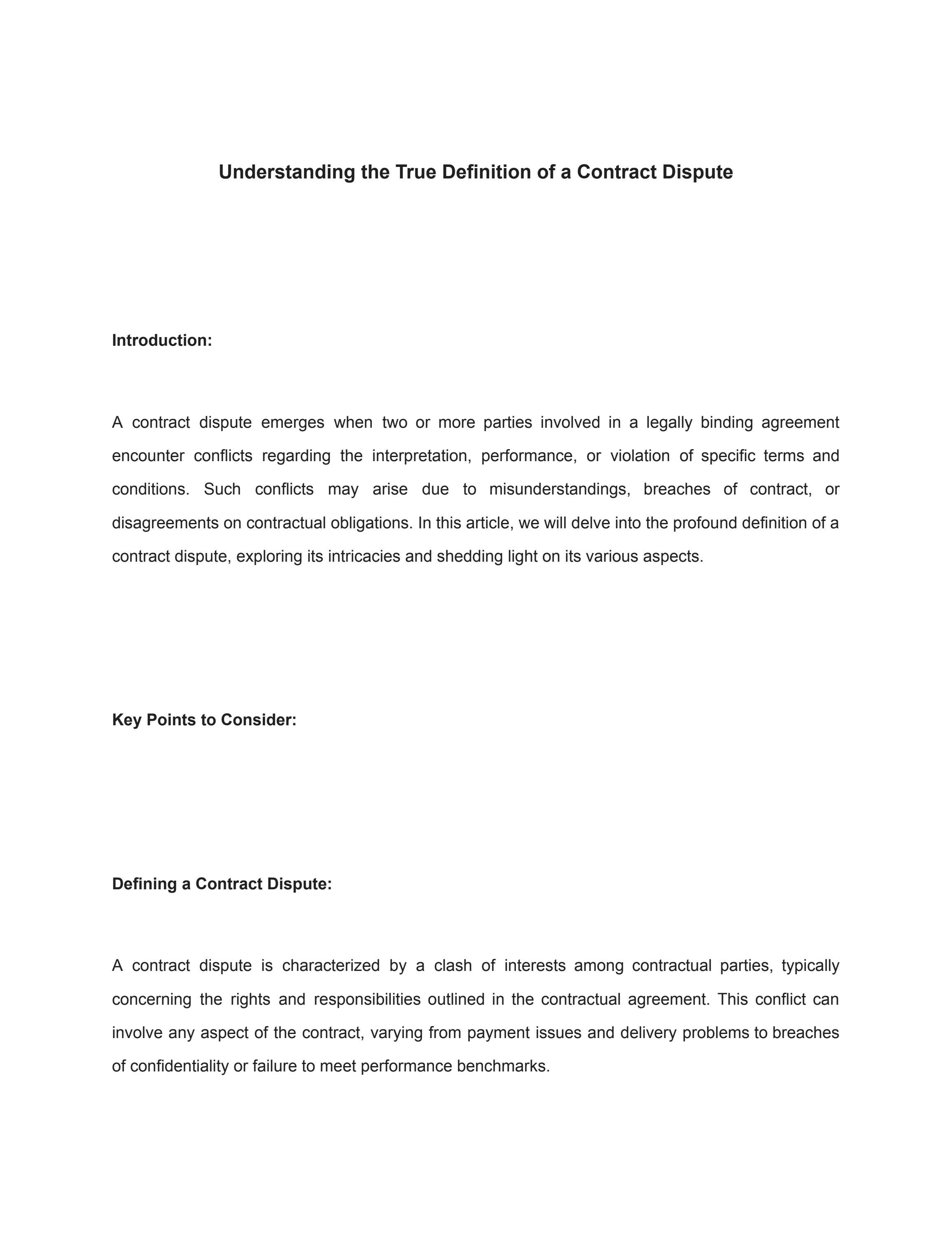 contract dispute definition by Dash Eddie - Issuu