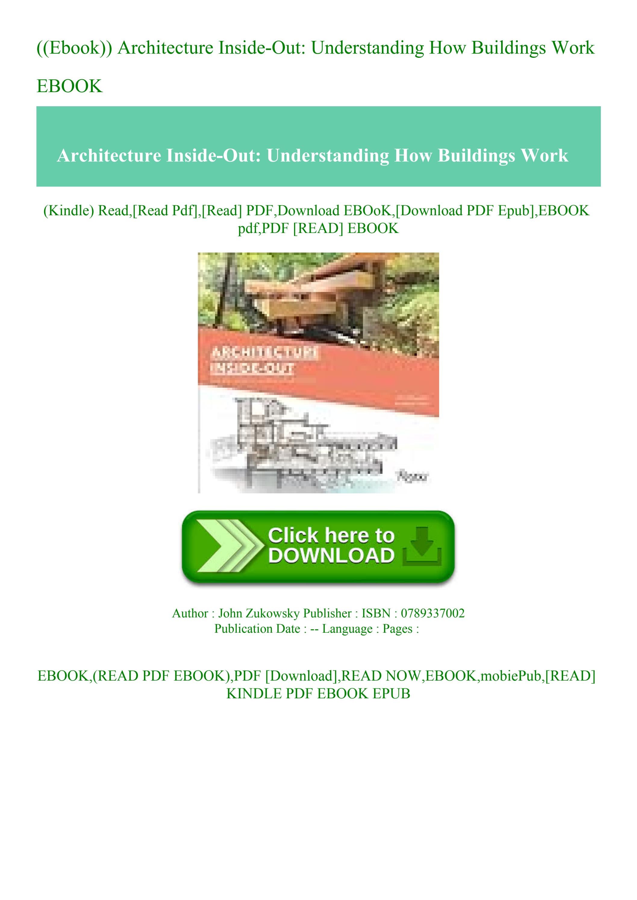 ((Ebook)) Architecture Inside-Out Understanding How Buildings Work ...