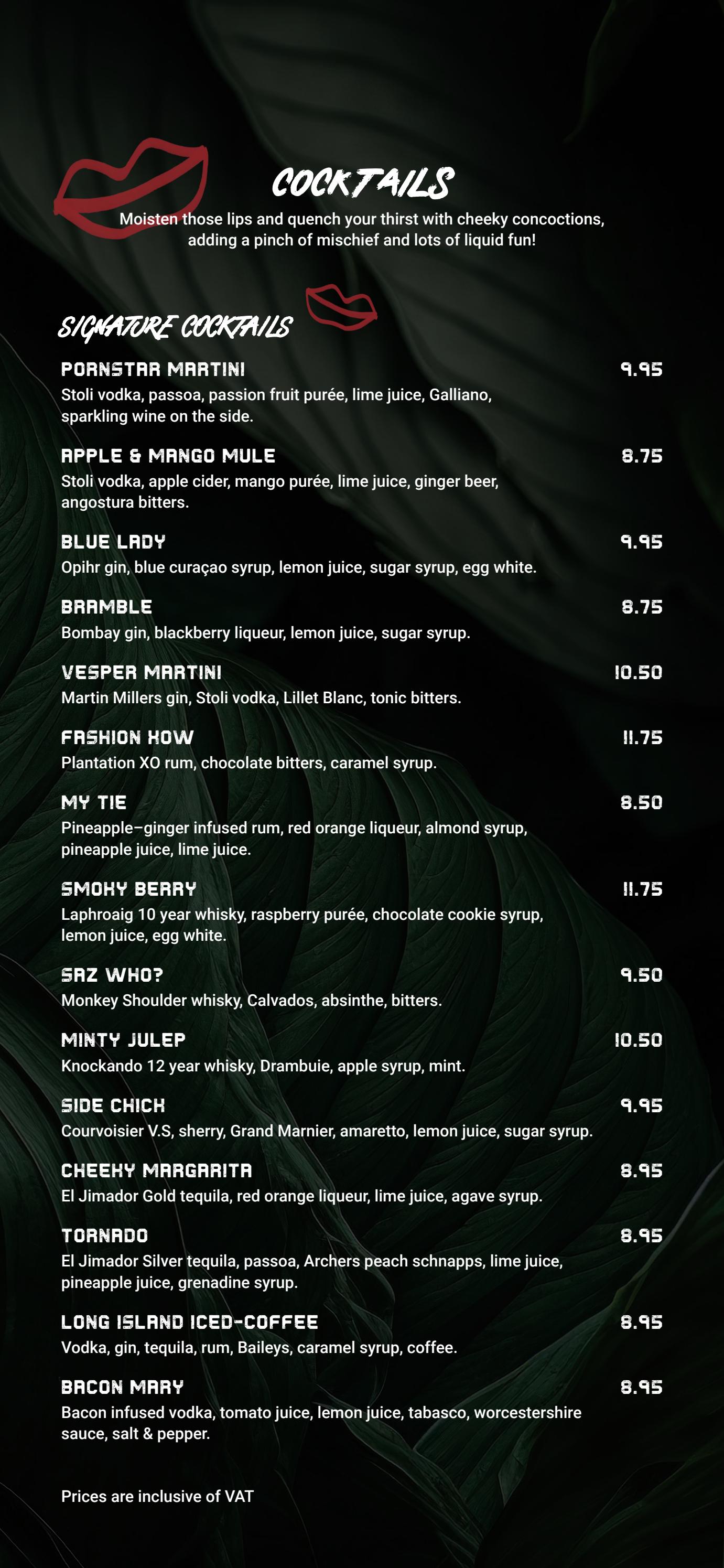 Cheeky Monkey Gastropub Drinks Menu - Qawra by Axhotels Malta - Issuu