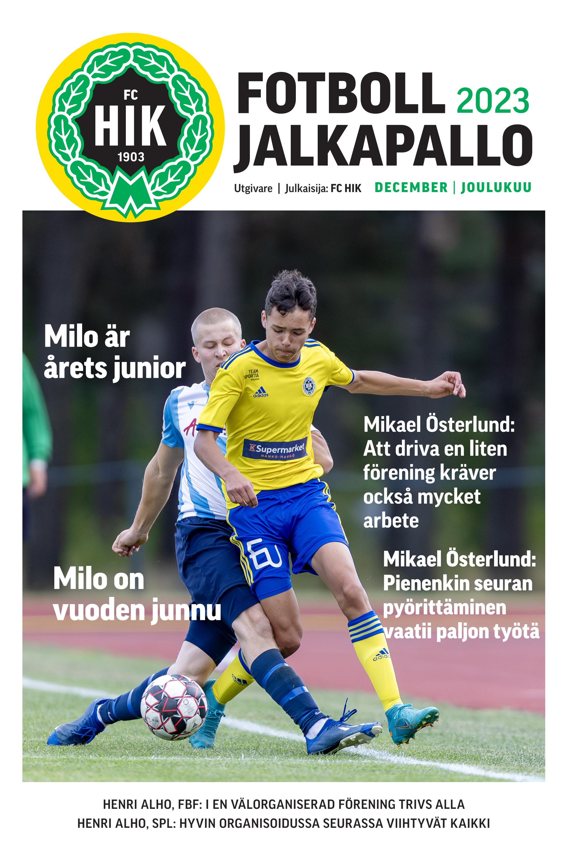FC HIK_Footboll_Jalkapallo_2_2023 by Mauri Forsblom - Issuu