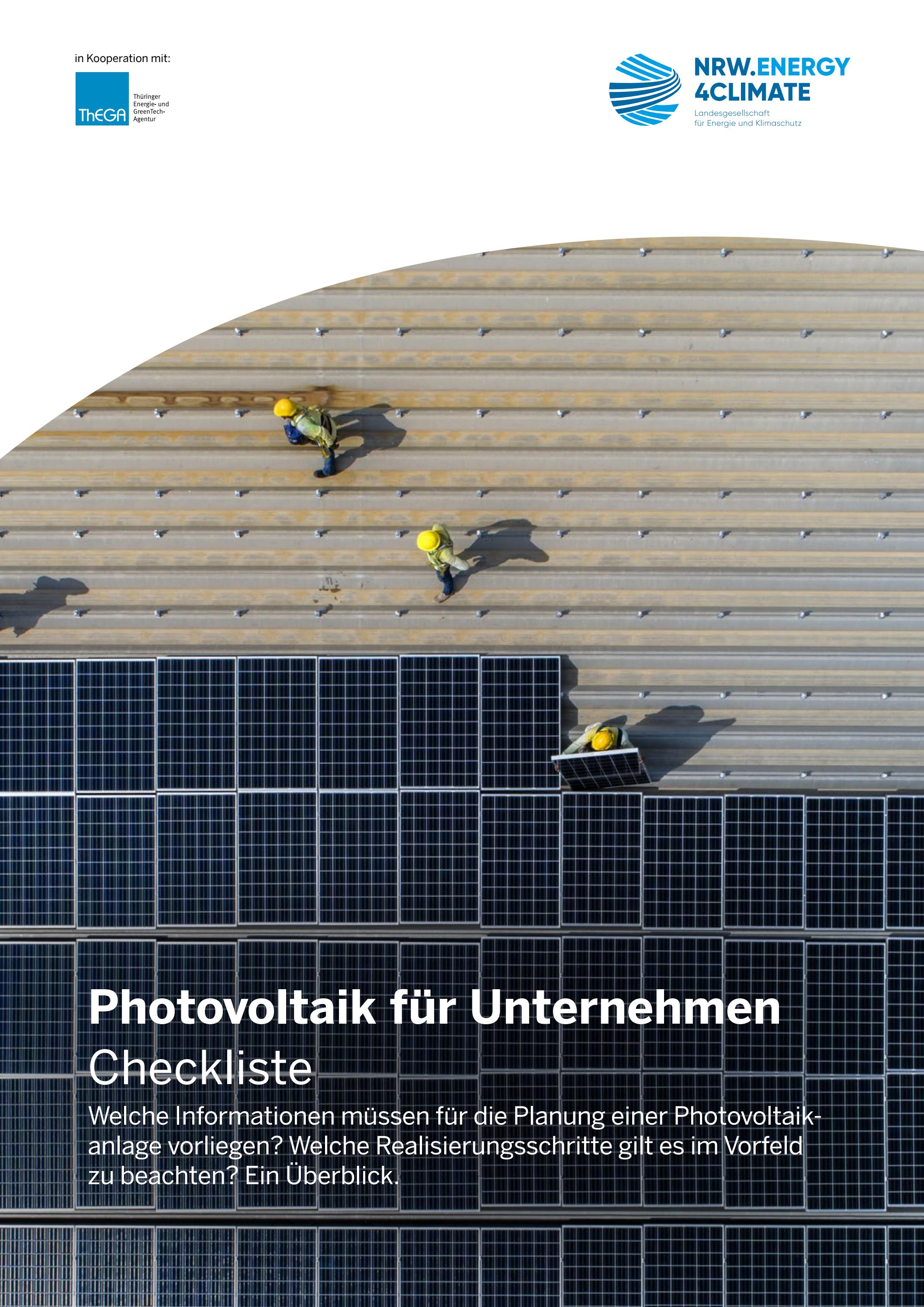 Photovoltaik für Unternehmen Checkliste by NRW_Energy4Climate - Issuu