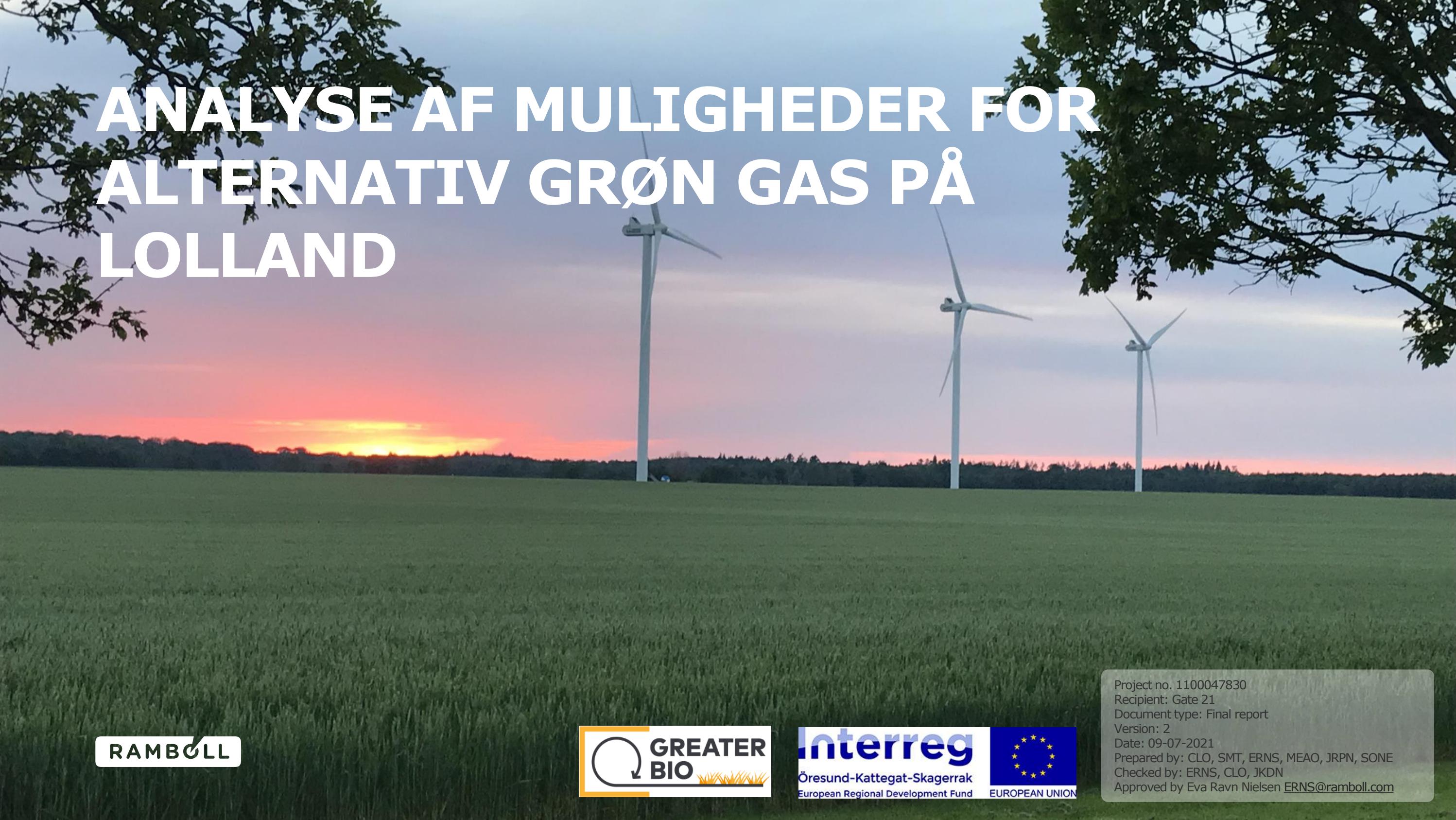 Analyse af muligheder for alternativ grøn gas på Lolland by Gate 21 - Issuu