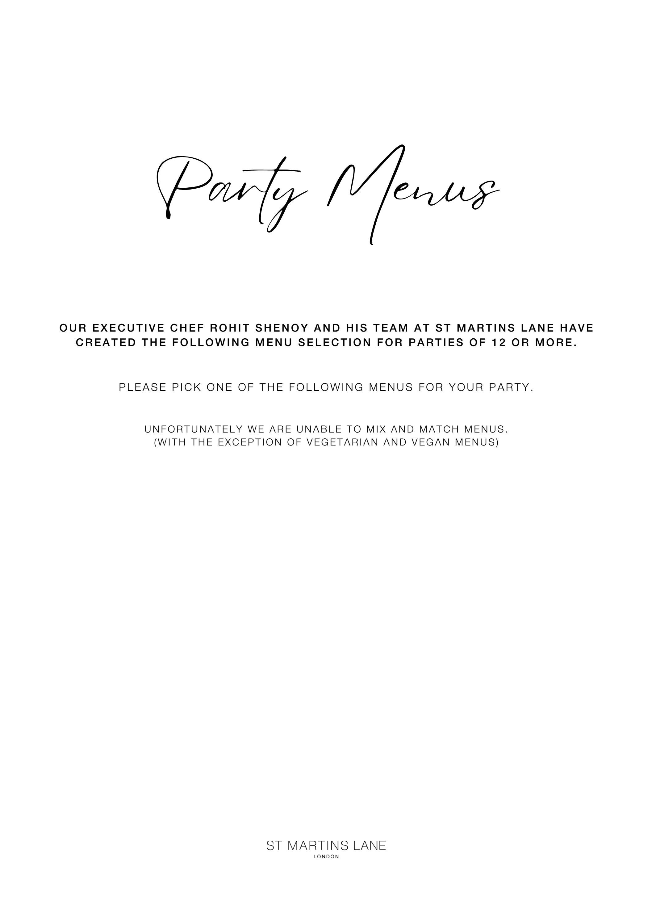 SML - Party Menus 12+ by ennismore_ - Issuu