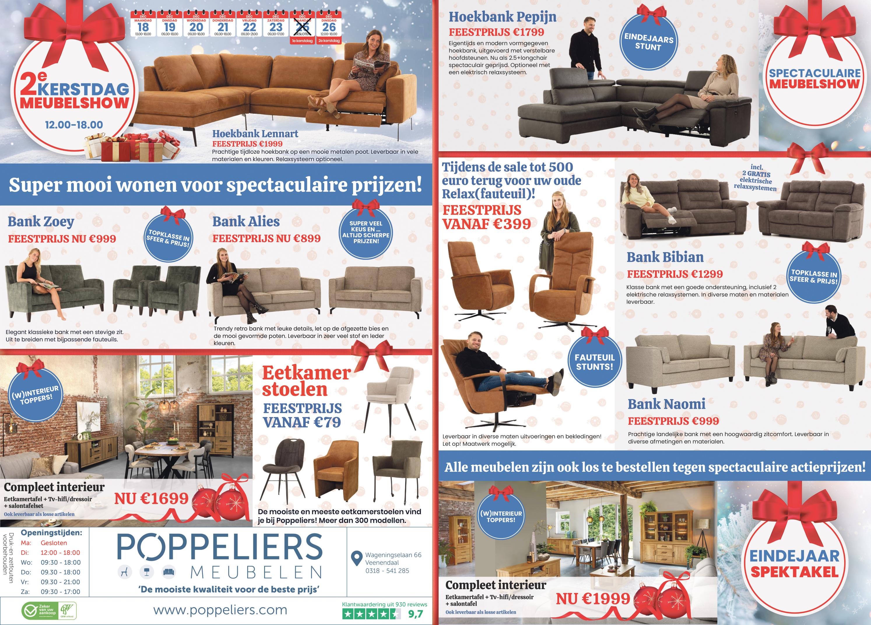 Folder of advertentie Poppeliers Meubelen week 51 by Media Solutions B ...