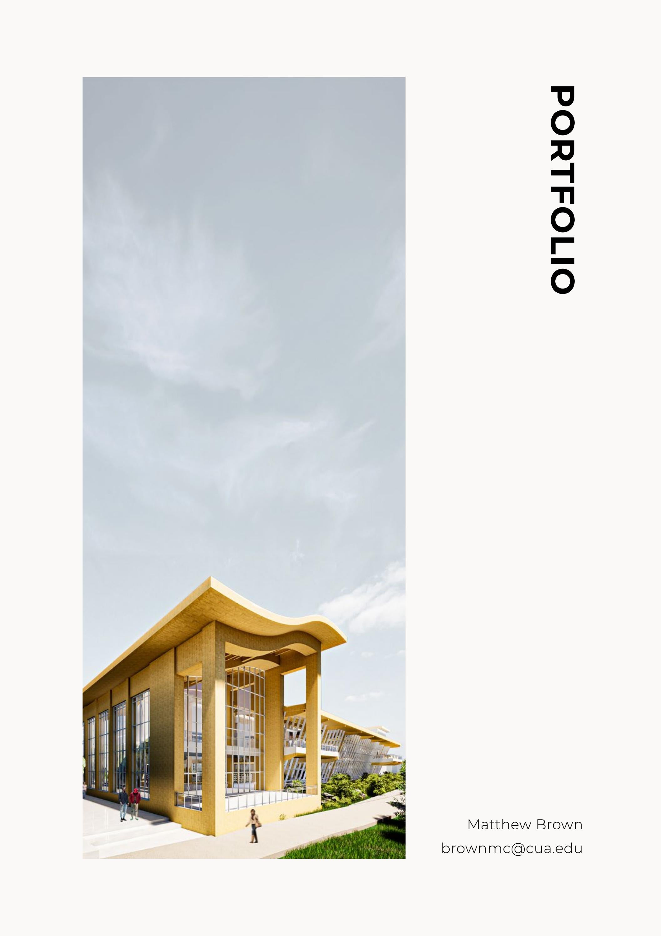 Architectural Portfolio 2023-24 - Matthew Brown - CUA by Matthew Brown ...