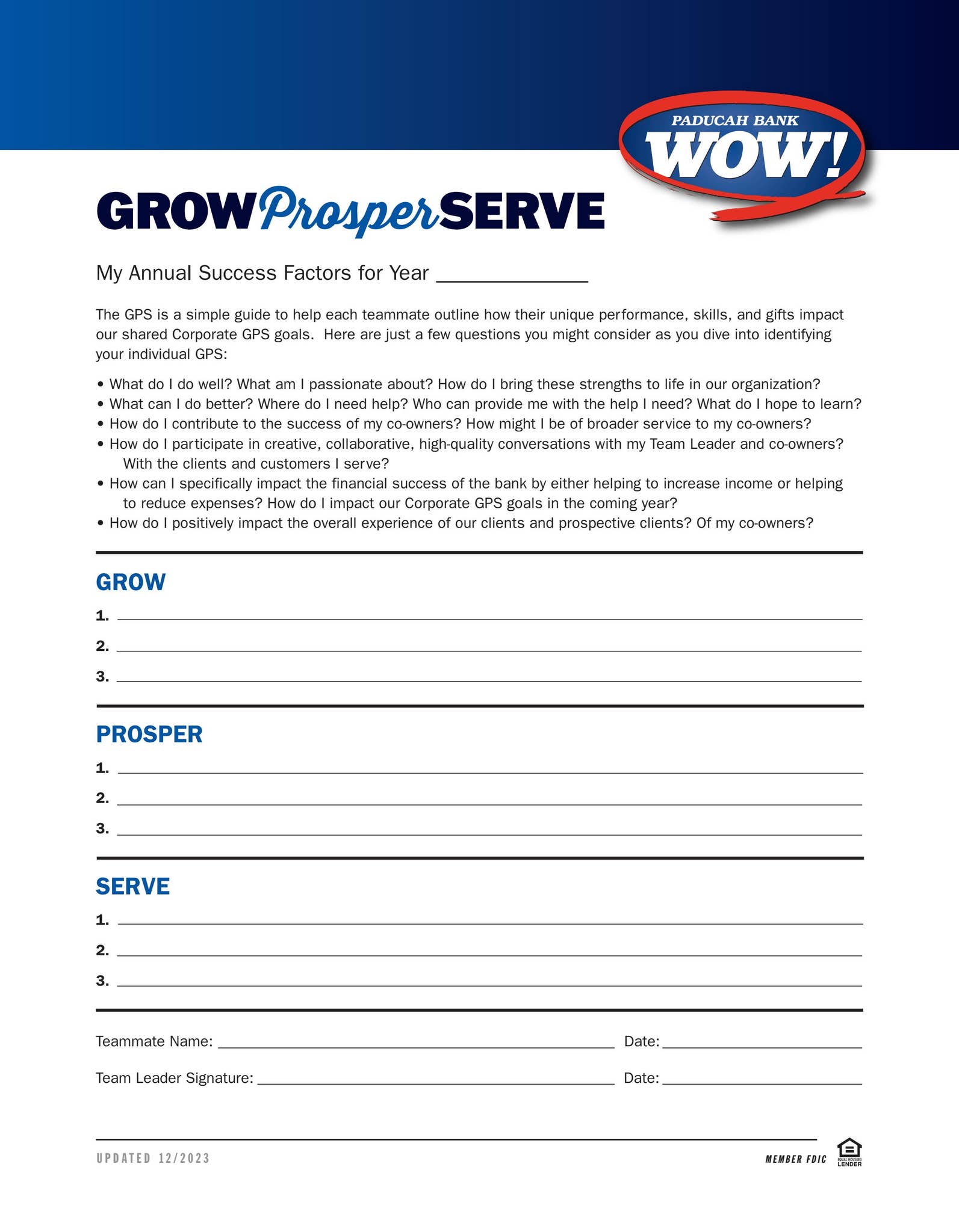 GPS Form with Fillable Fields by PaducahBank - Issuu