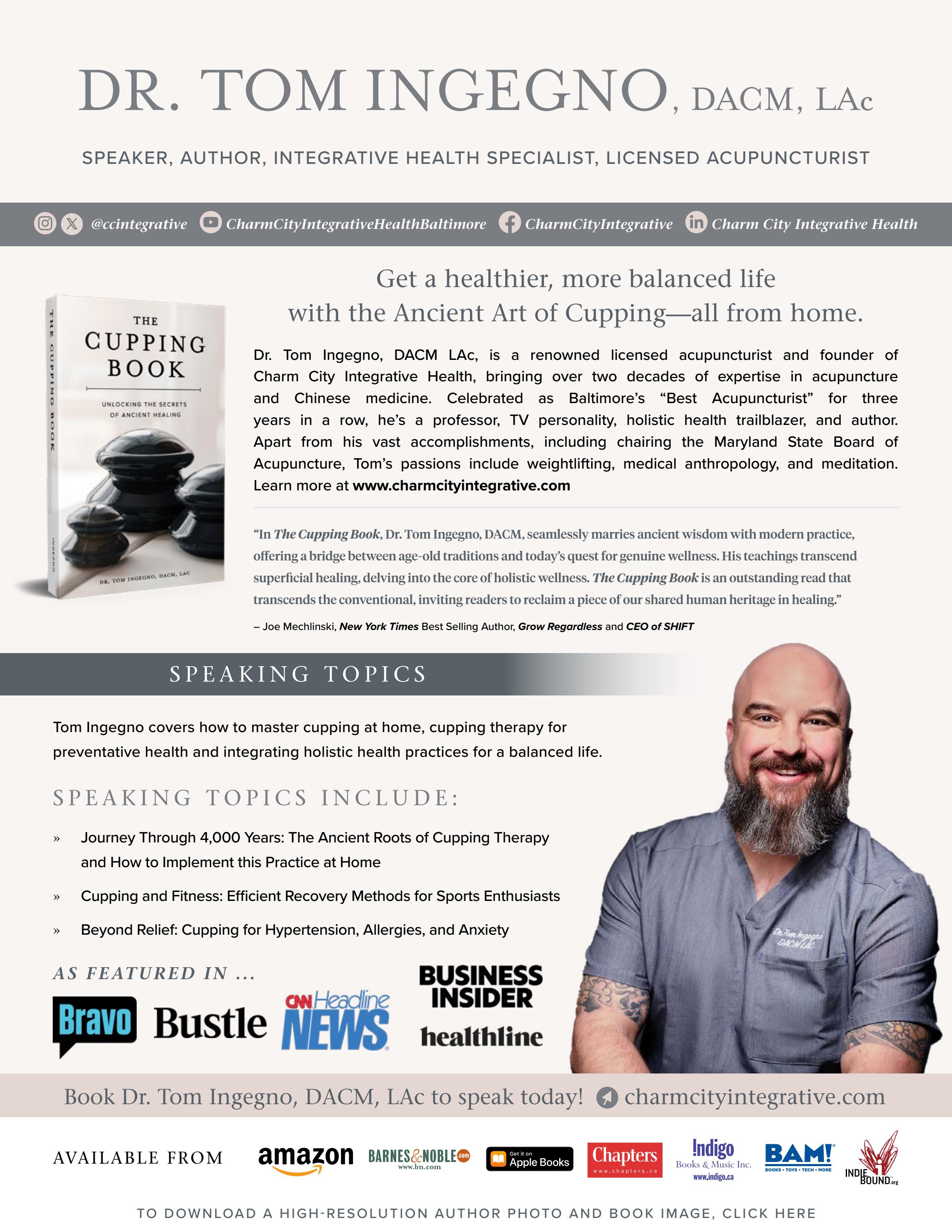 Dr. Tom Ingegno, DACM Speaking Kit by Dr. Tom Ingegno, DACM - Issuu