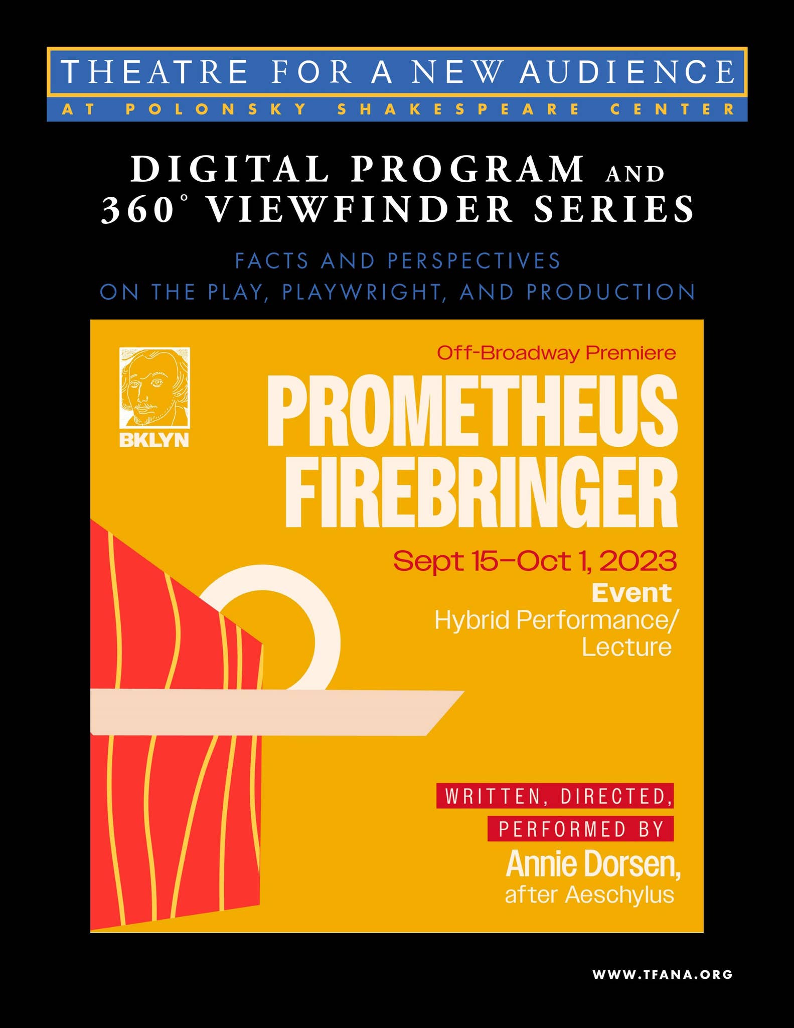 Prometheus Firebringer by Theatre for a New Audience - Issuu