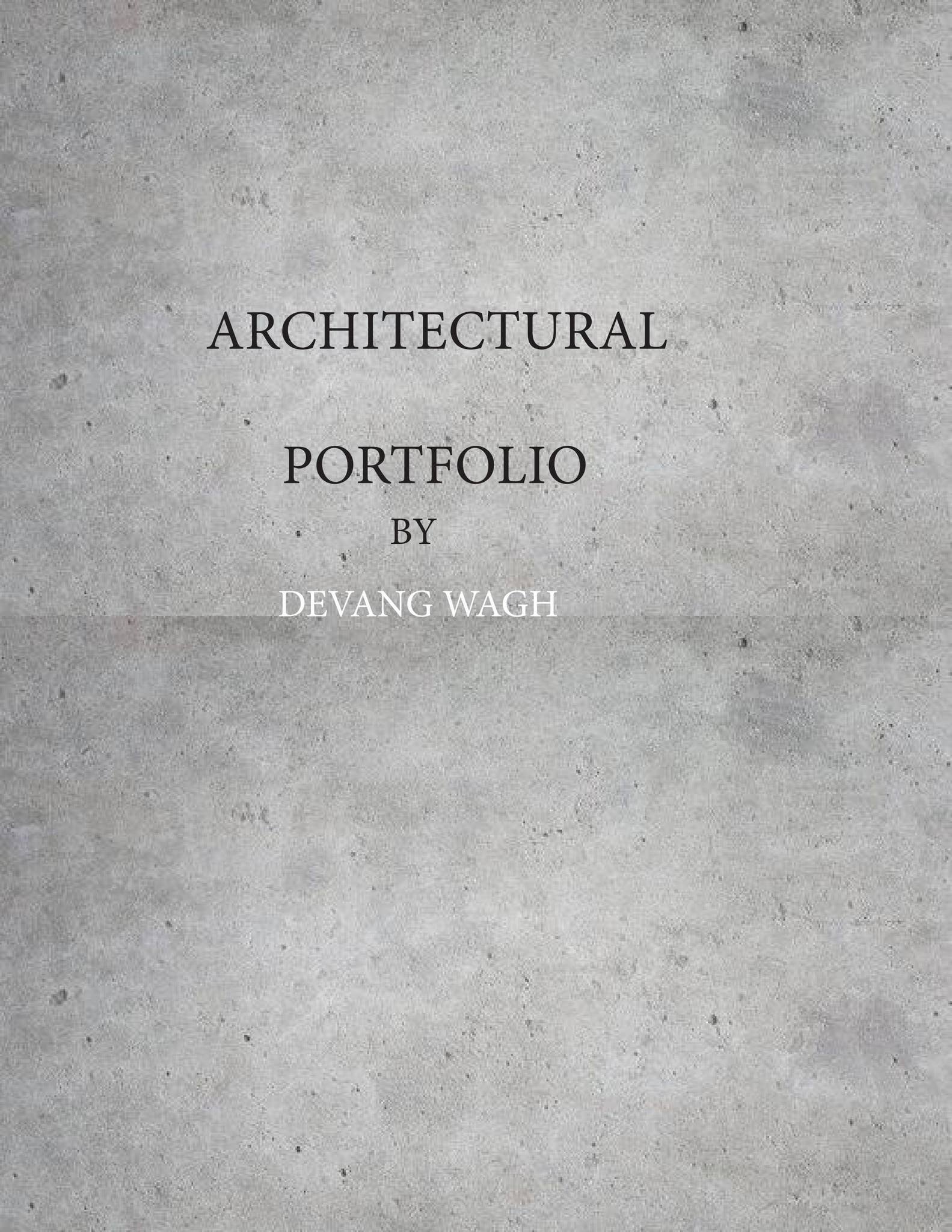 CV+PORTFOLIO by devang wagh - Issuu