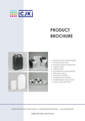 CJK Packaging Brochure by CJK Packaging - Issuu