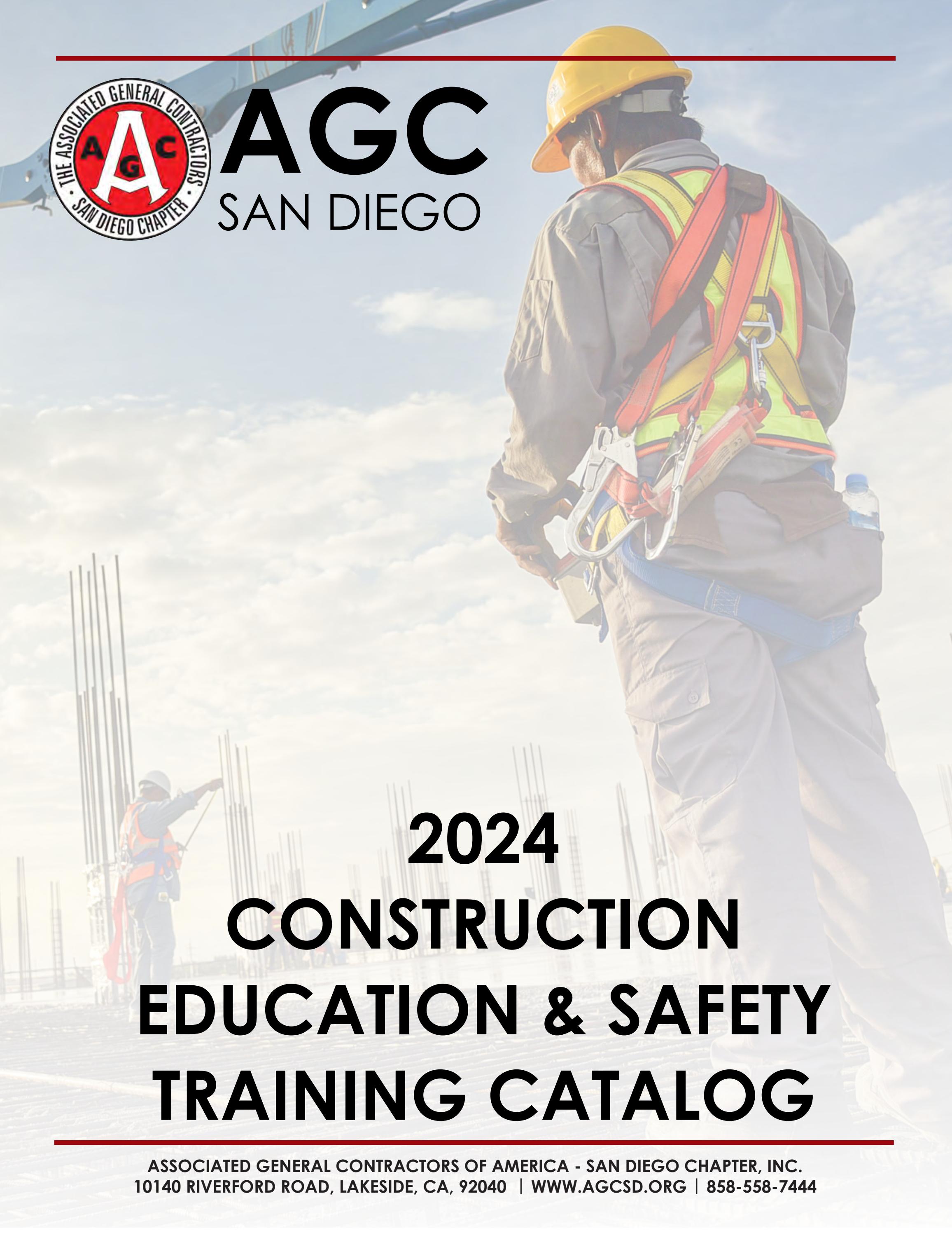 2024 - Education and Safety Training Catalog - AGC San Diego by AGC San ...