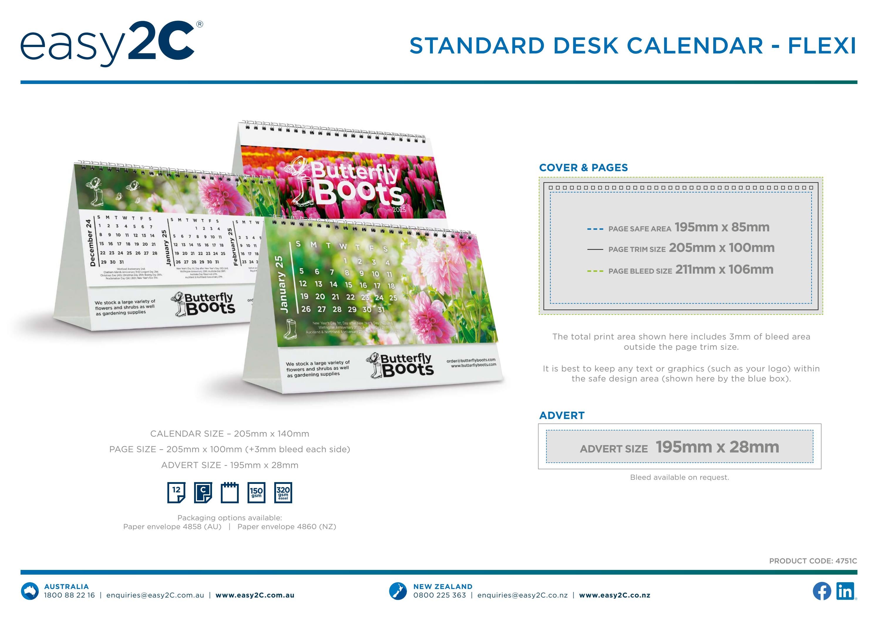 Standard desk calendar - flexi - TT by easy2c - Issuu