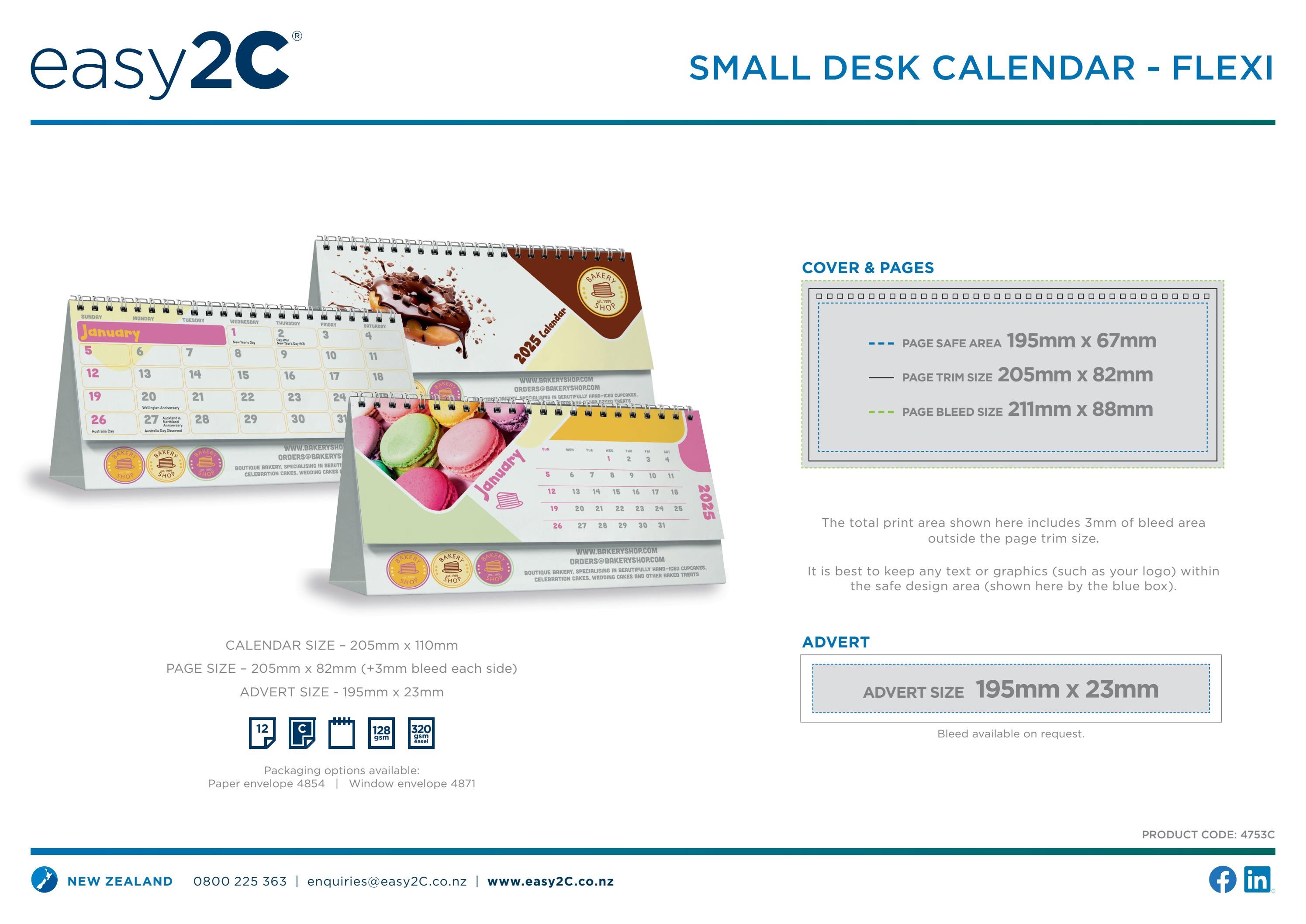 Small desk calendar - flexi - NZ by easy2c - Issuu