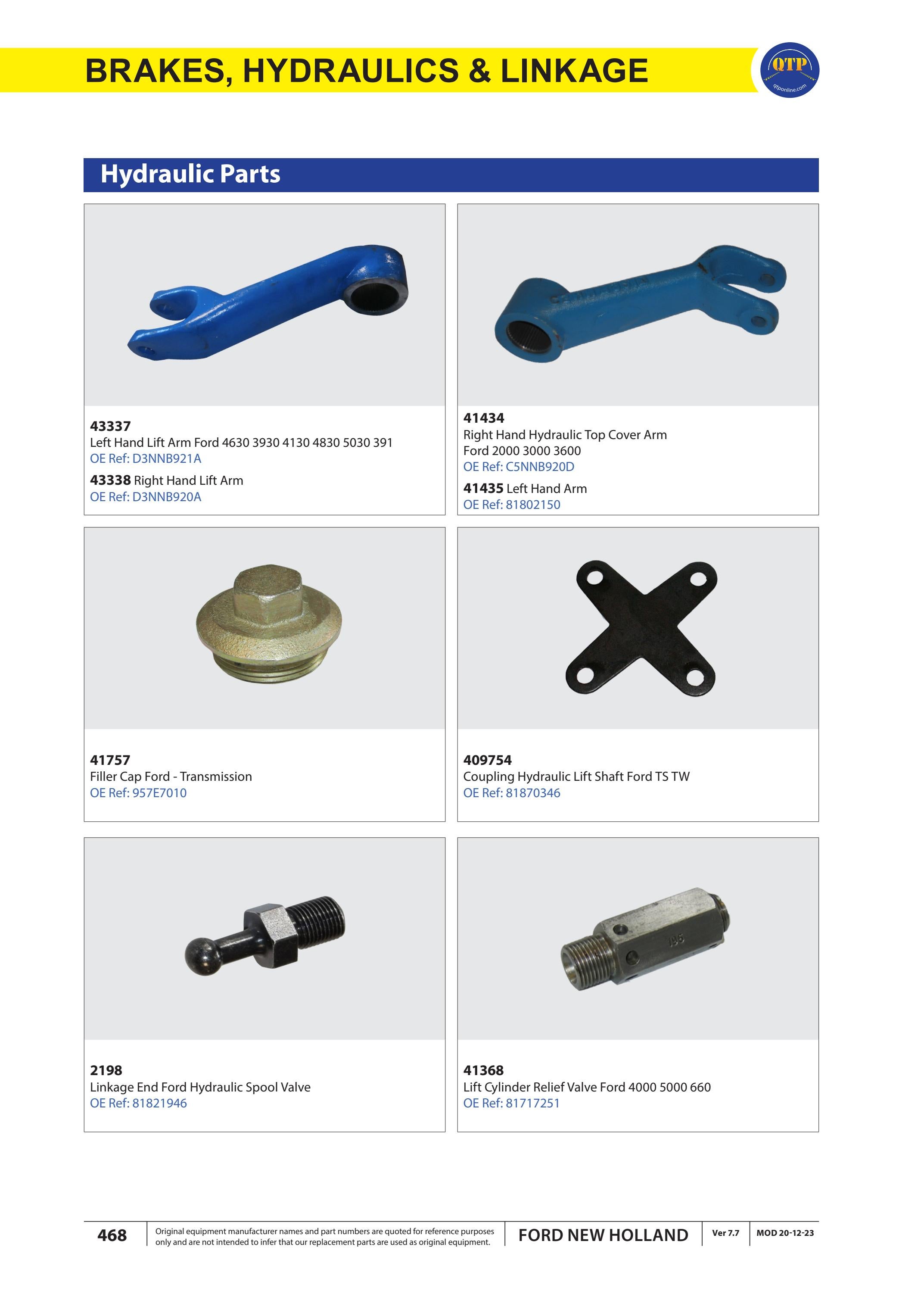 Ford New Holland Parts Catalogue! by Quality Tractor Parts - Issuu