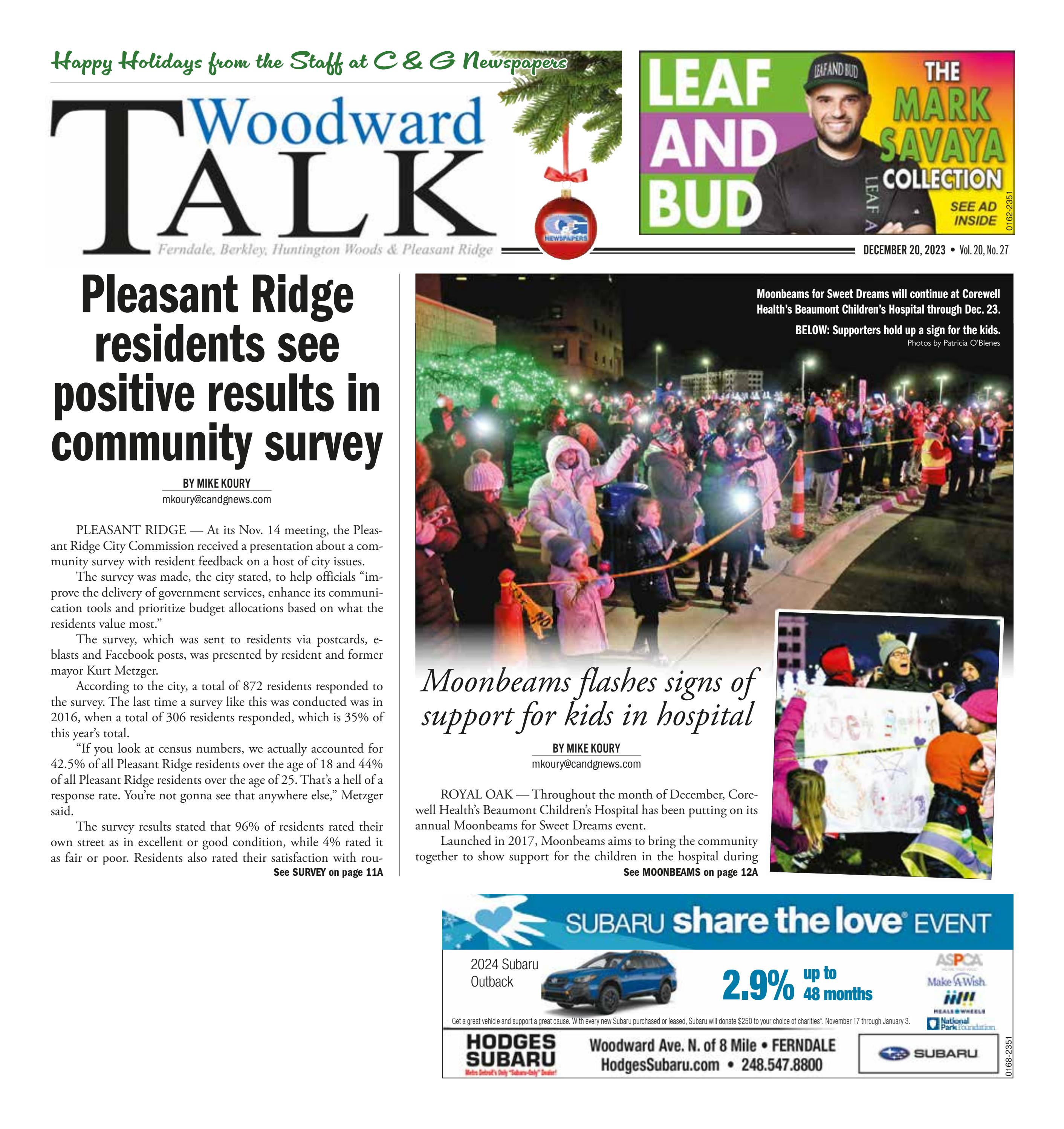 12/20/23 Woodward Talk by C & G Newspapers - Issuu