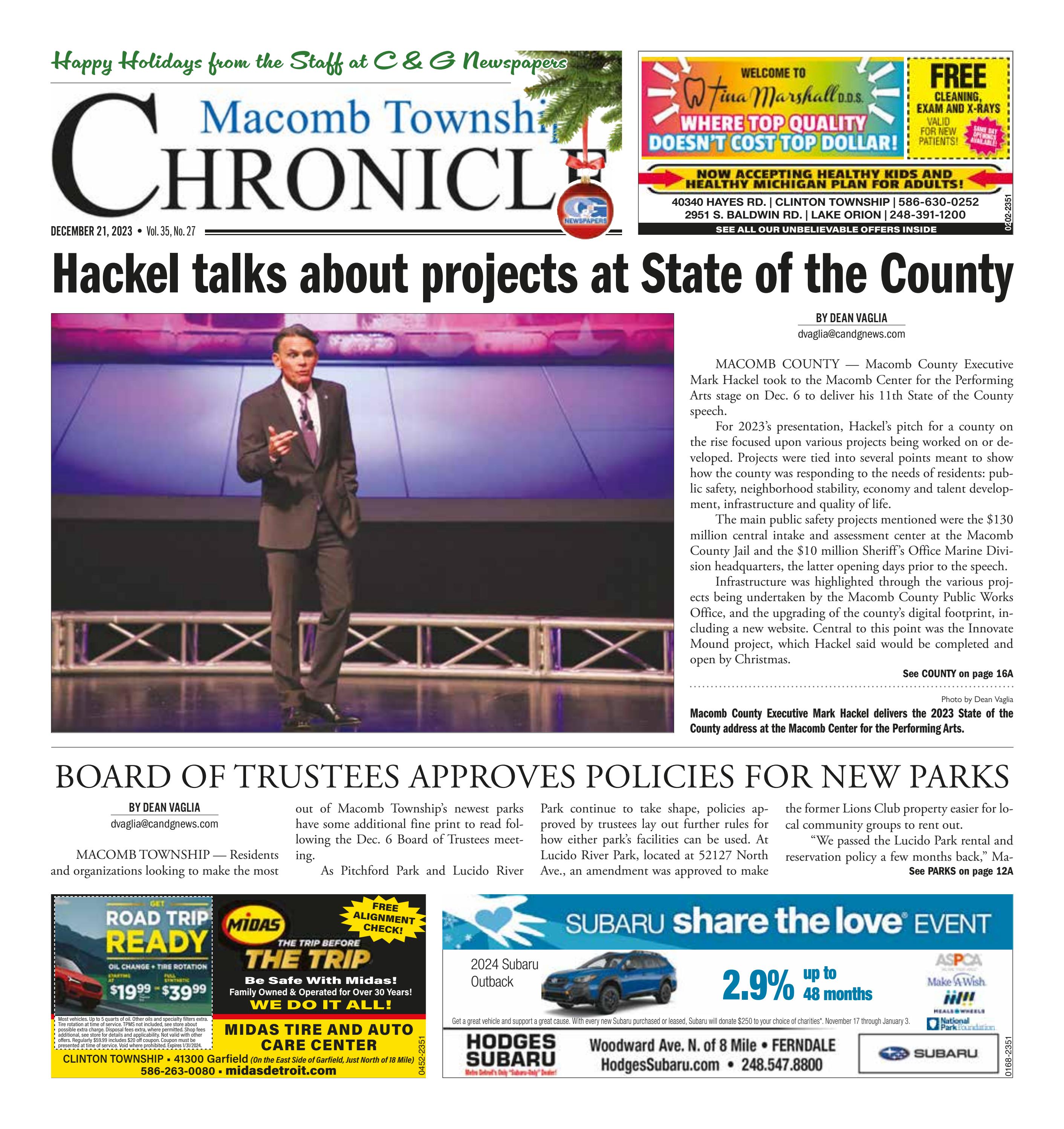 12/21/23 Macomb Township Chronicle by C & G Newspapers - Issuu