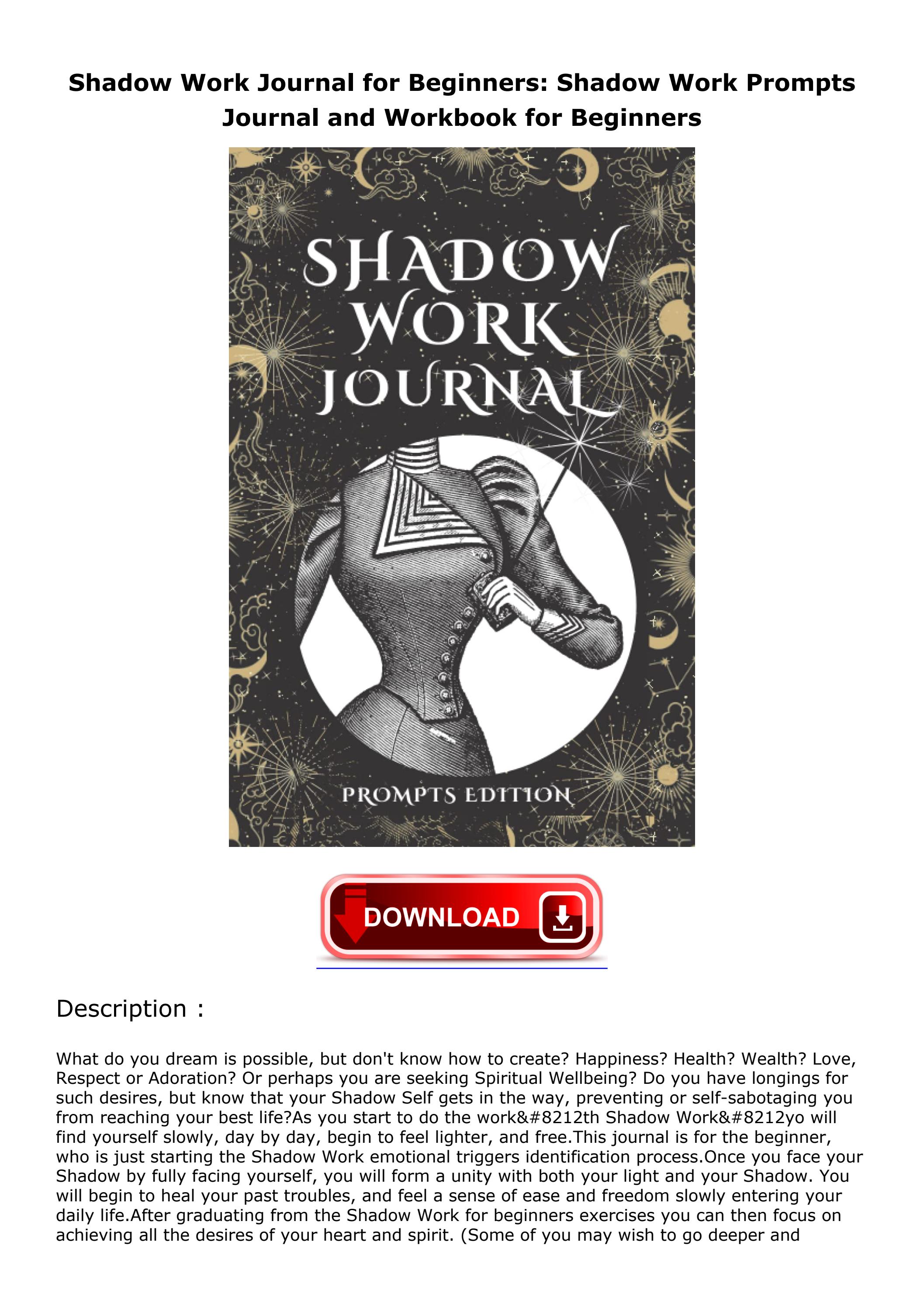 PDF/READ Shadow Work Journal for Beginners: Shadow Work Prompts Journa ...