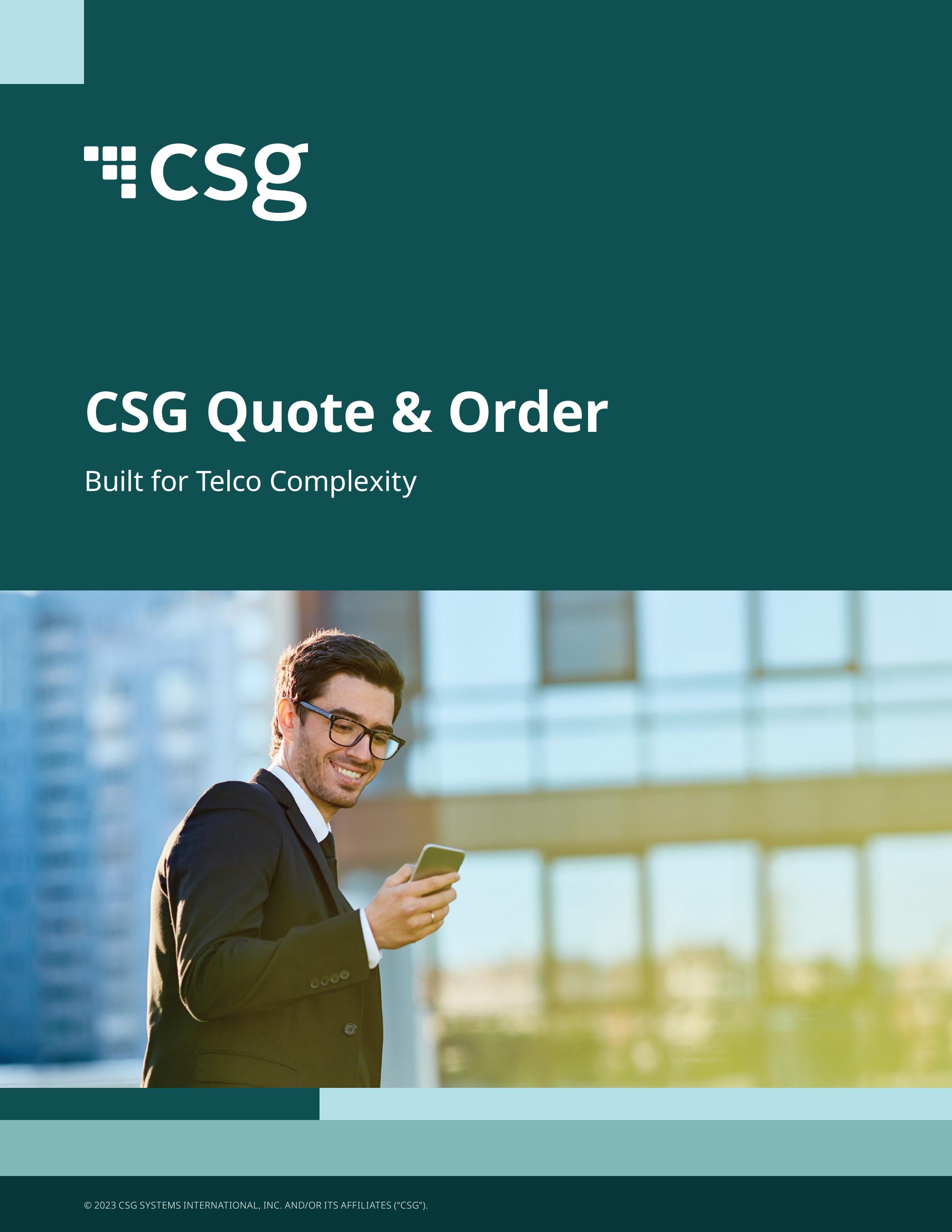 CSG Quote and Order Datasheet by CSG Systems - Issuu